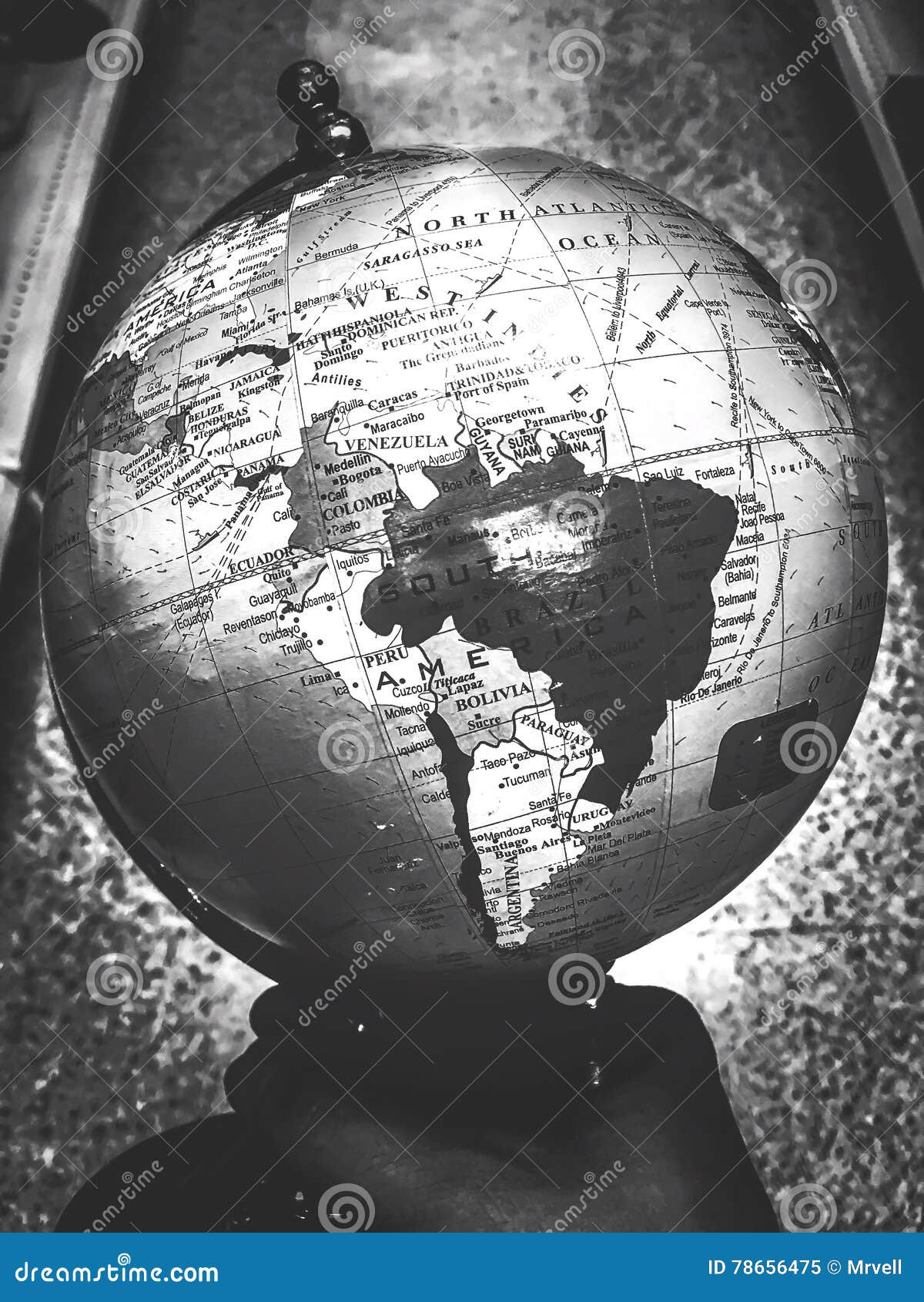 Globe Map in Black and White Stock Image - Image of isolated, wallpaper ...