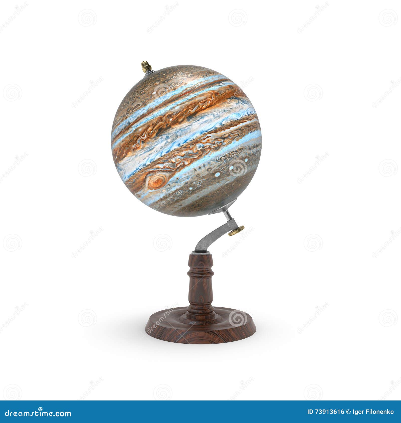 Globe Map of Jupiter 3d Rendering Stock Photo - Illustration of sphere ...