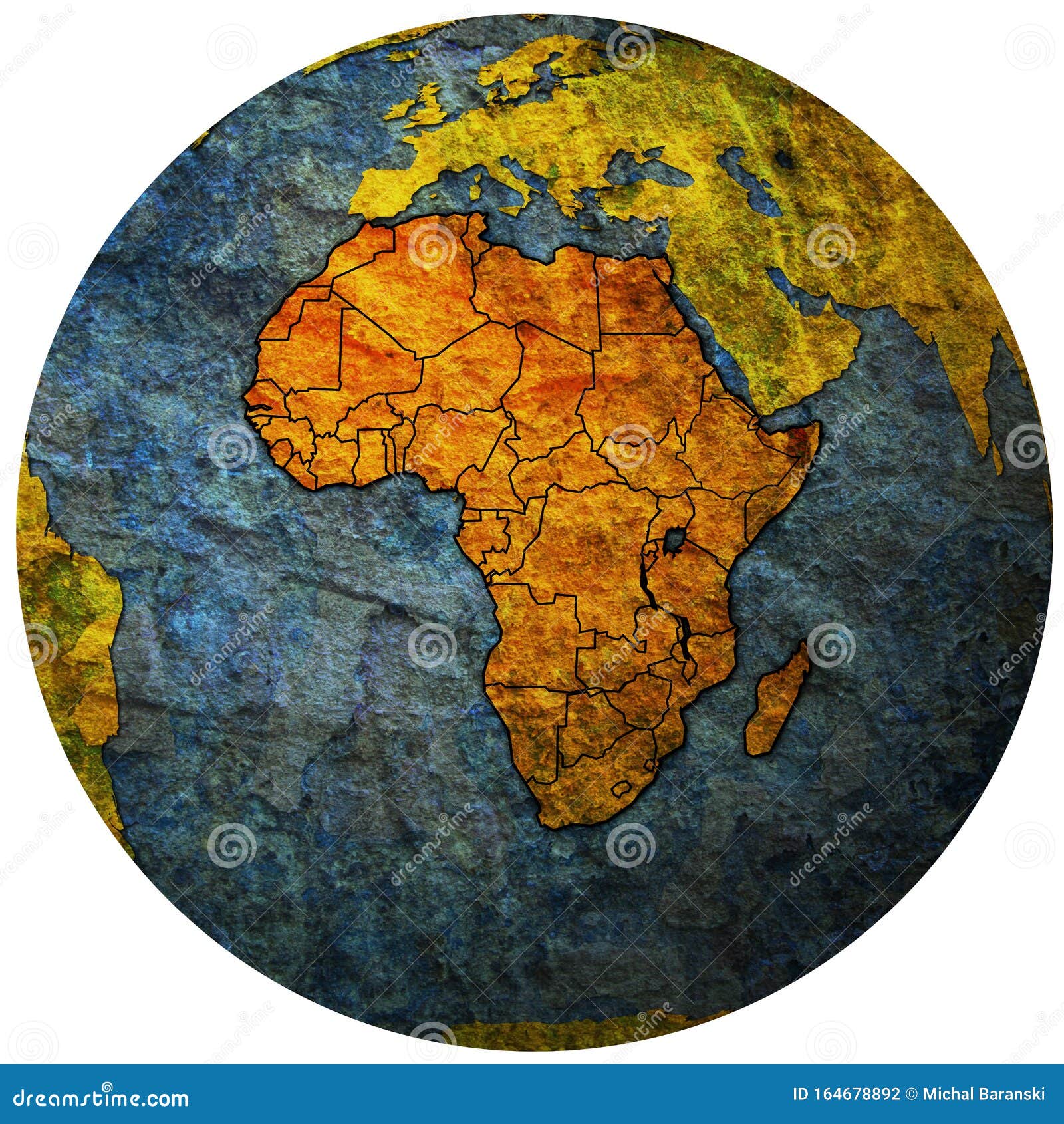 Africa Globe Map