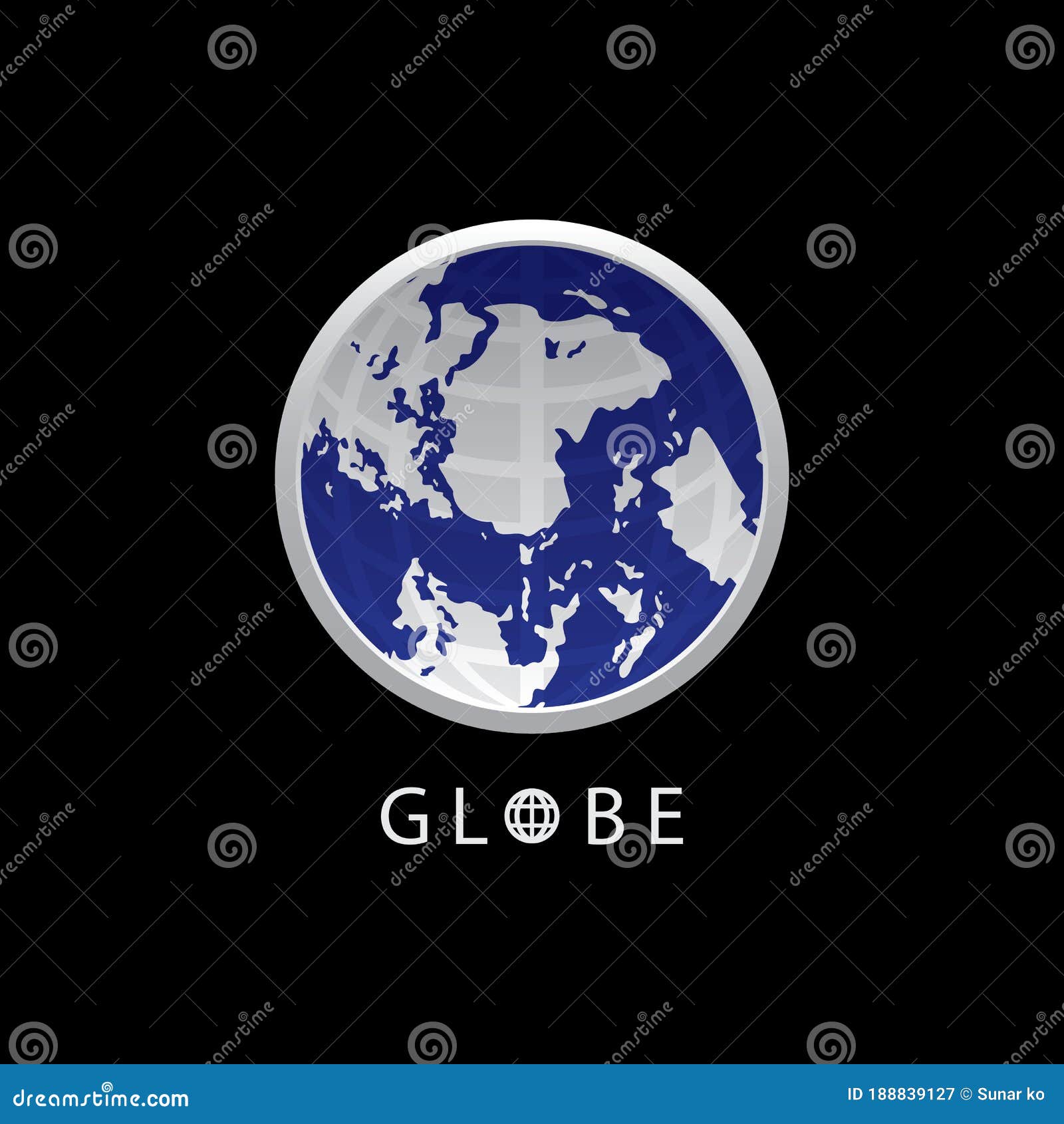Globe Map Round Earth Logo Vector Image,Vector Earth Globes Isolated on ...