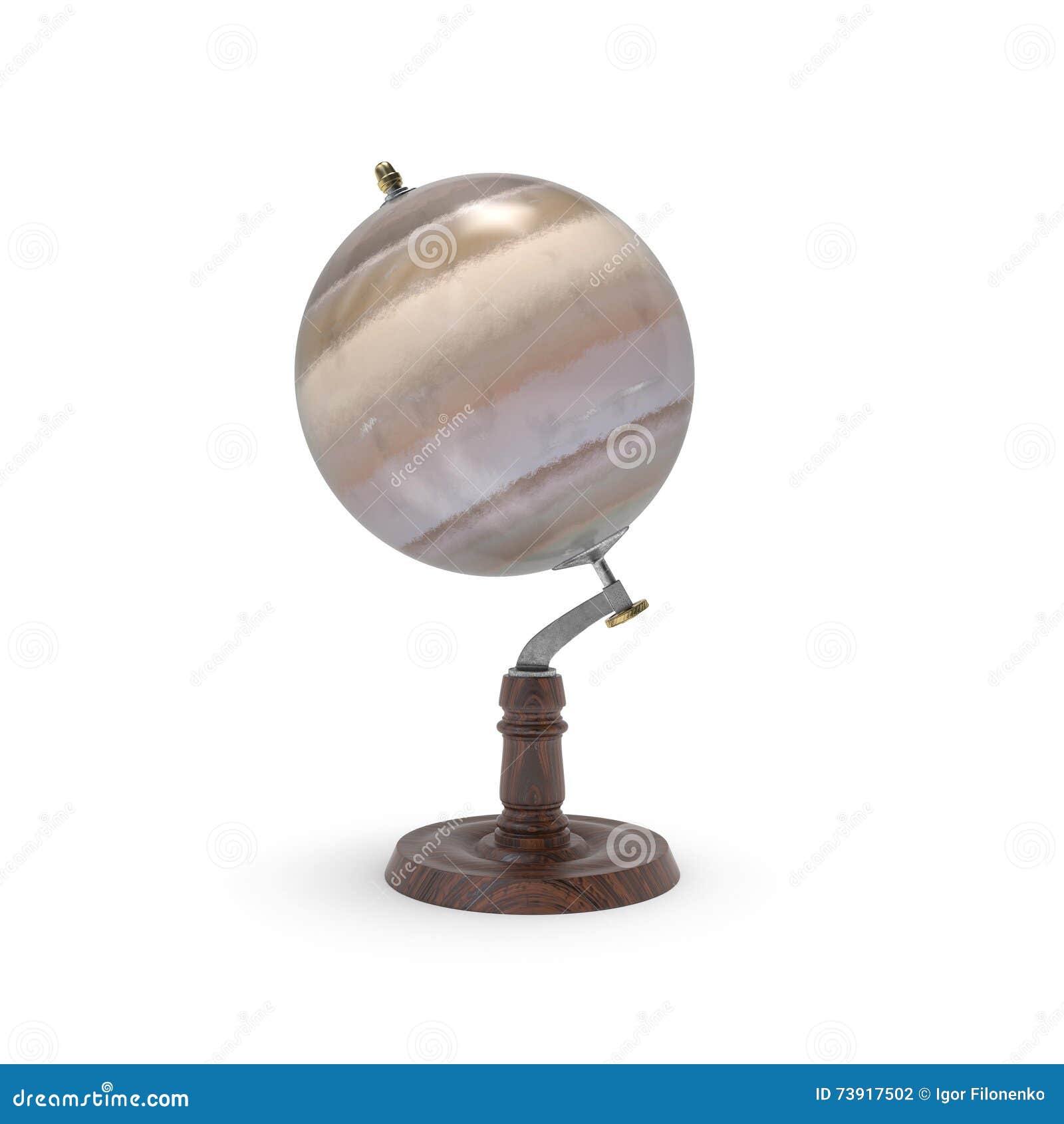 Globe Map of Saturn 3d Rendering Stock Photo - Illustration of table ...