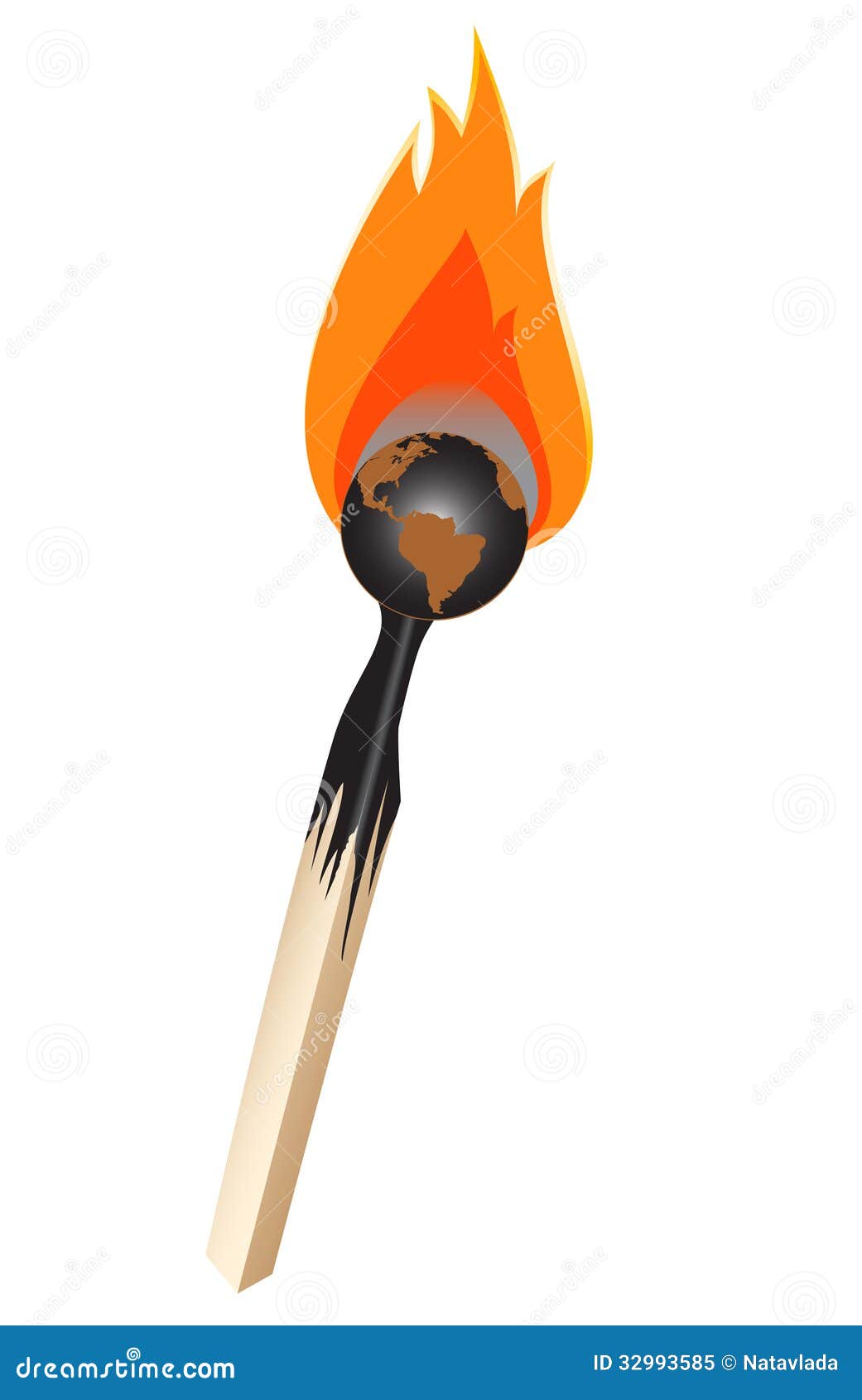 Match Box With Burnt Sticks. Set Of Matchsticks With Sulfur Head ...