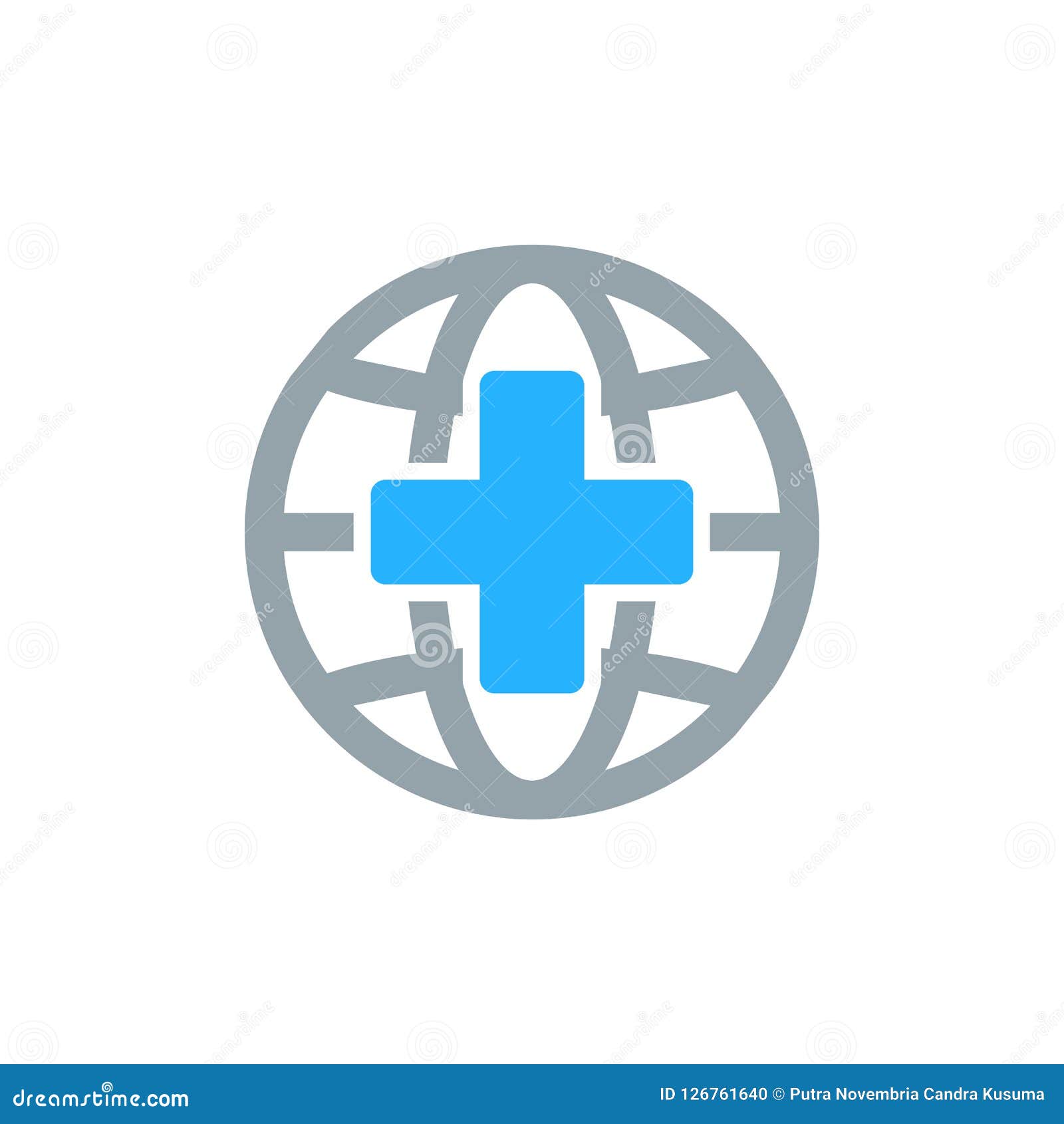 Globe Medical Logo Icon Design Stock Vector - Illustration of health ...