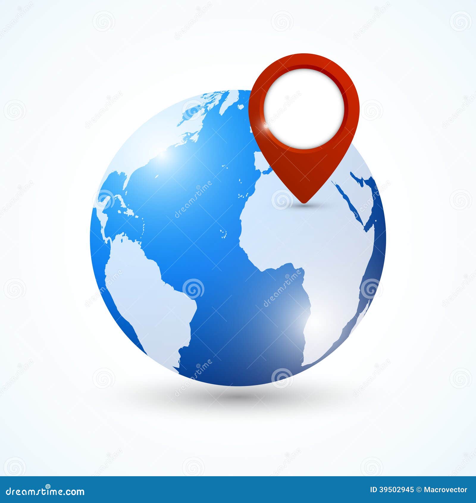 Globe navigation pin stock vector. Illustration of position - 39502945