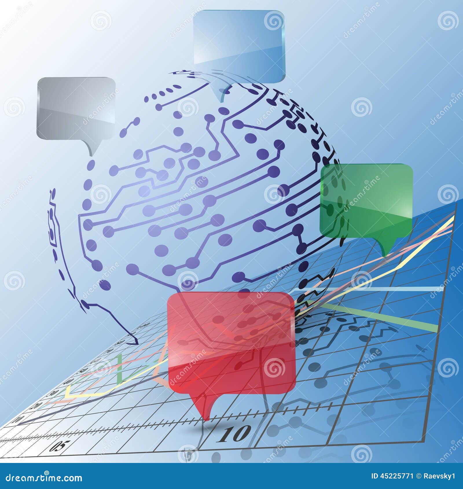 Globe Network Connections on the Background of Stock Vector ...