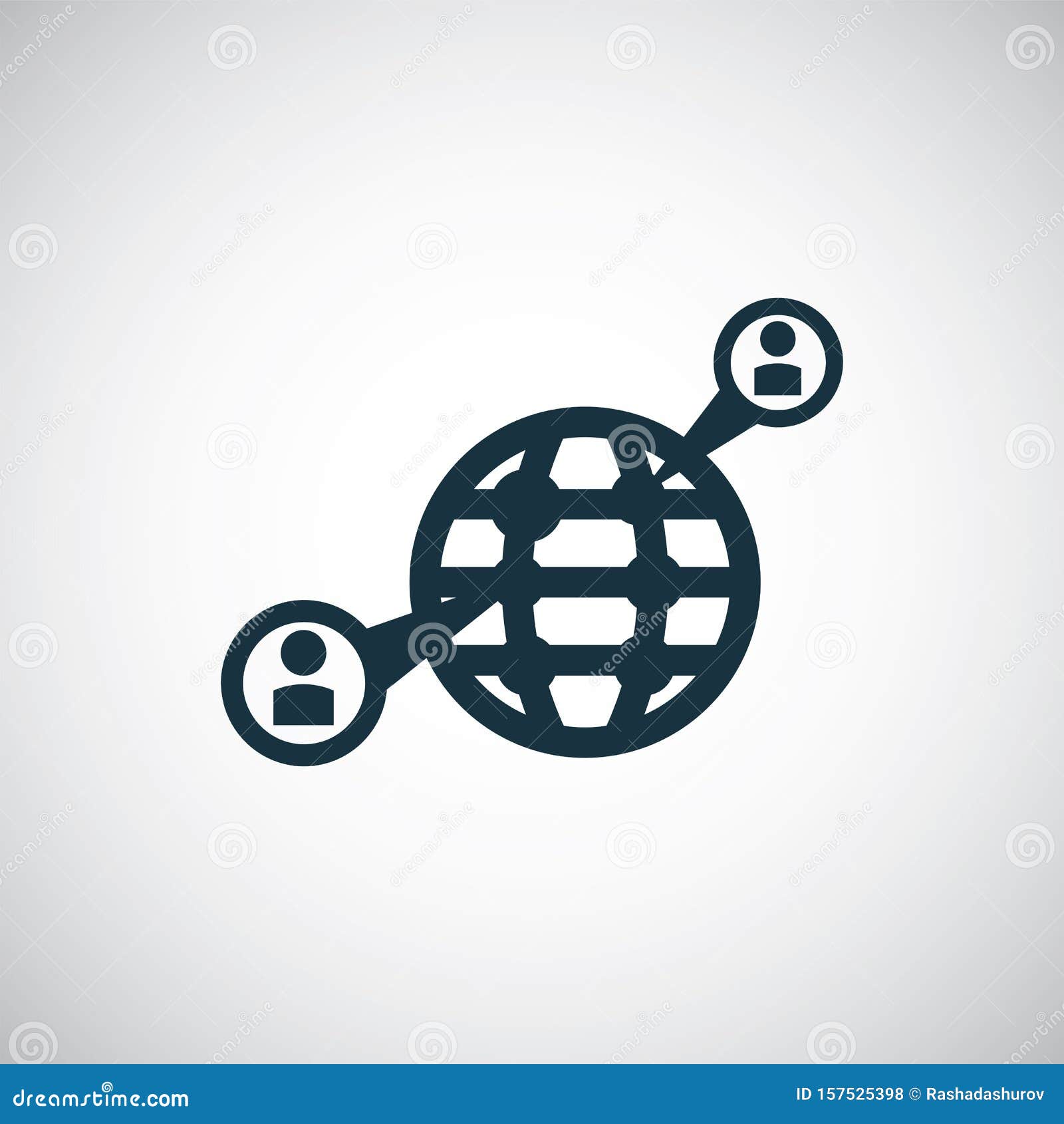 Globe Network Icon. Trendy Symbol Stock Vector - Illustration of ...