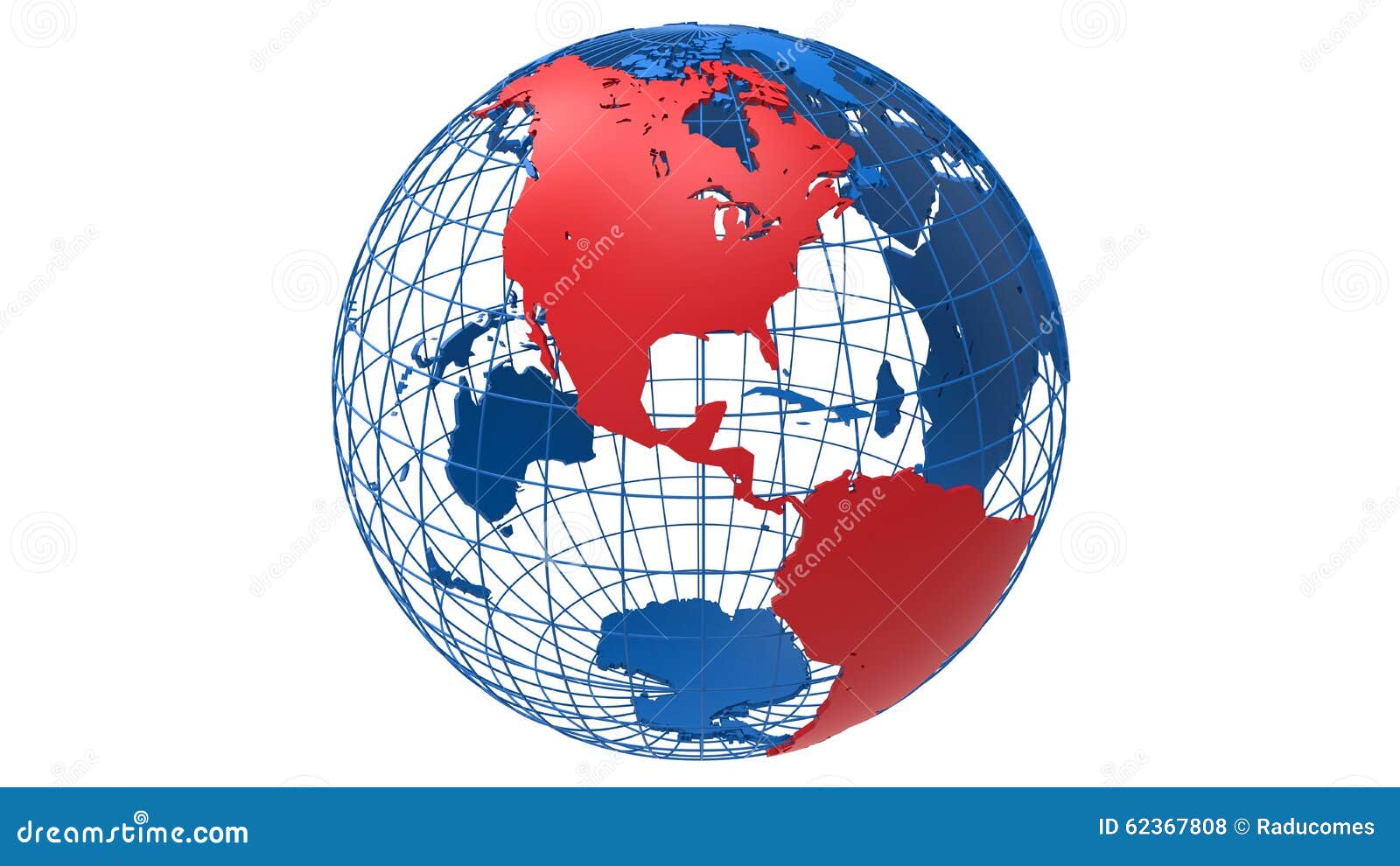 Globe - North America stock illustration. Illustration of continents ...