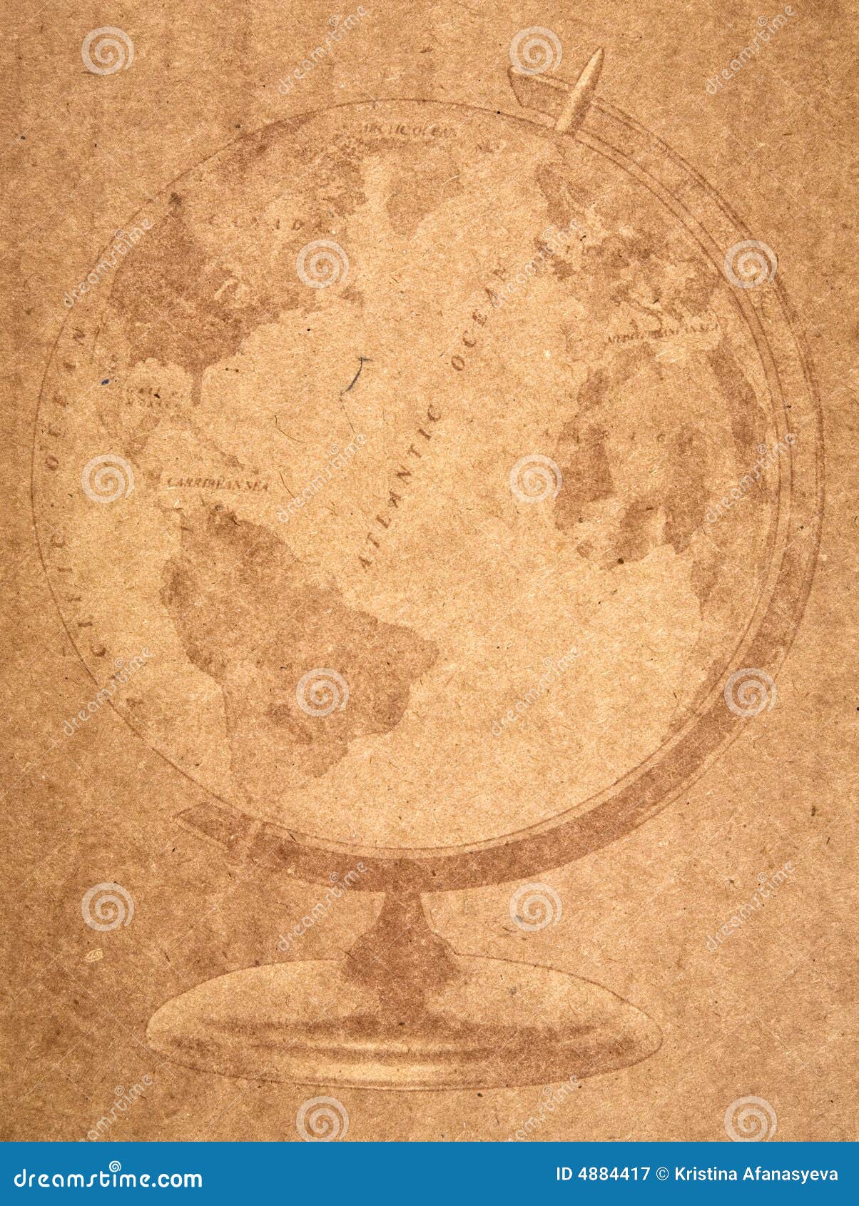 Globe on Old Paper stock image. Image of texture, obsolete - 4884417