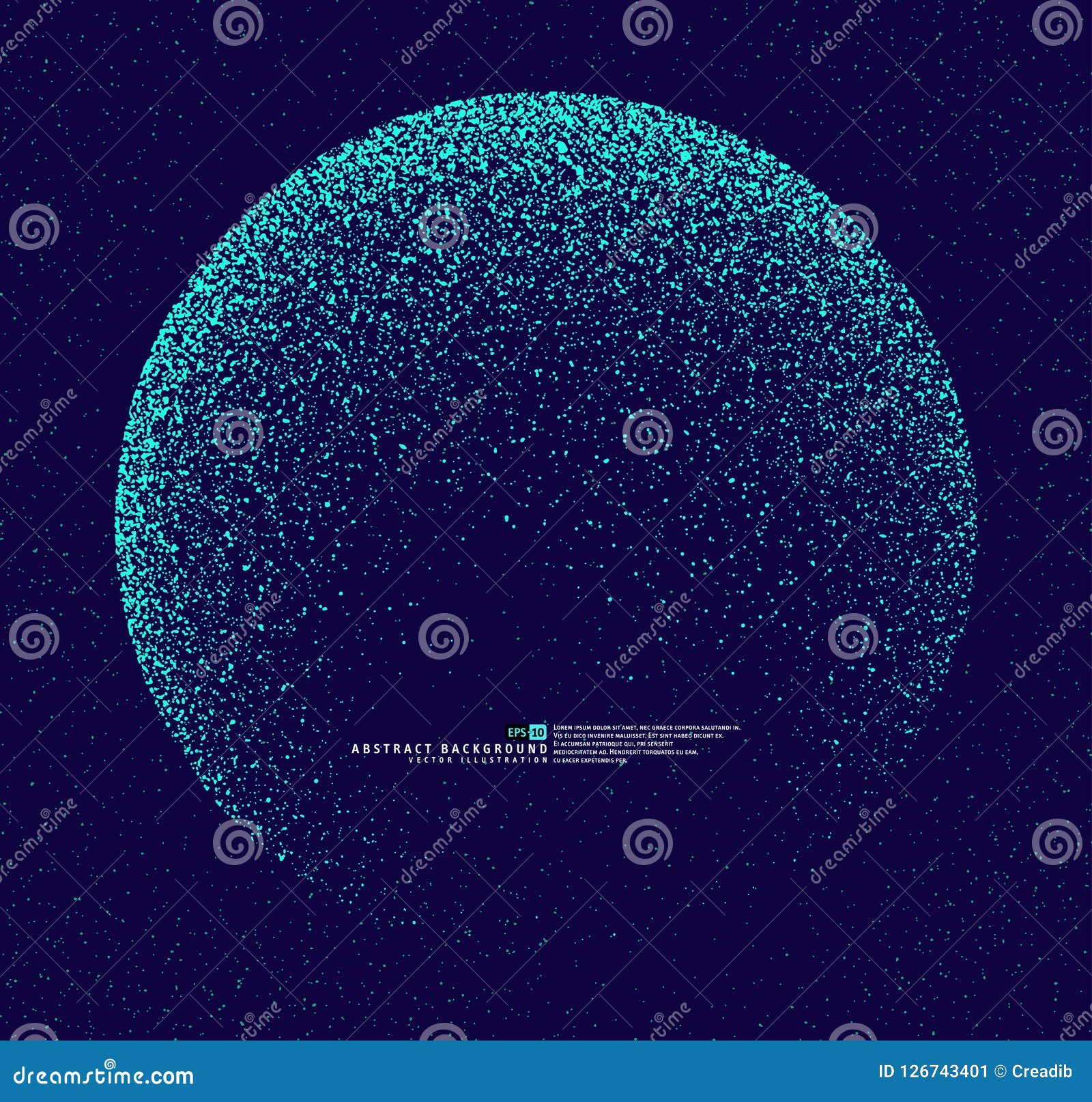 3D Dotted Globe Abstract Background Stock Vector - Illustration of ...