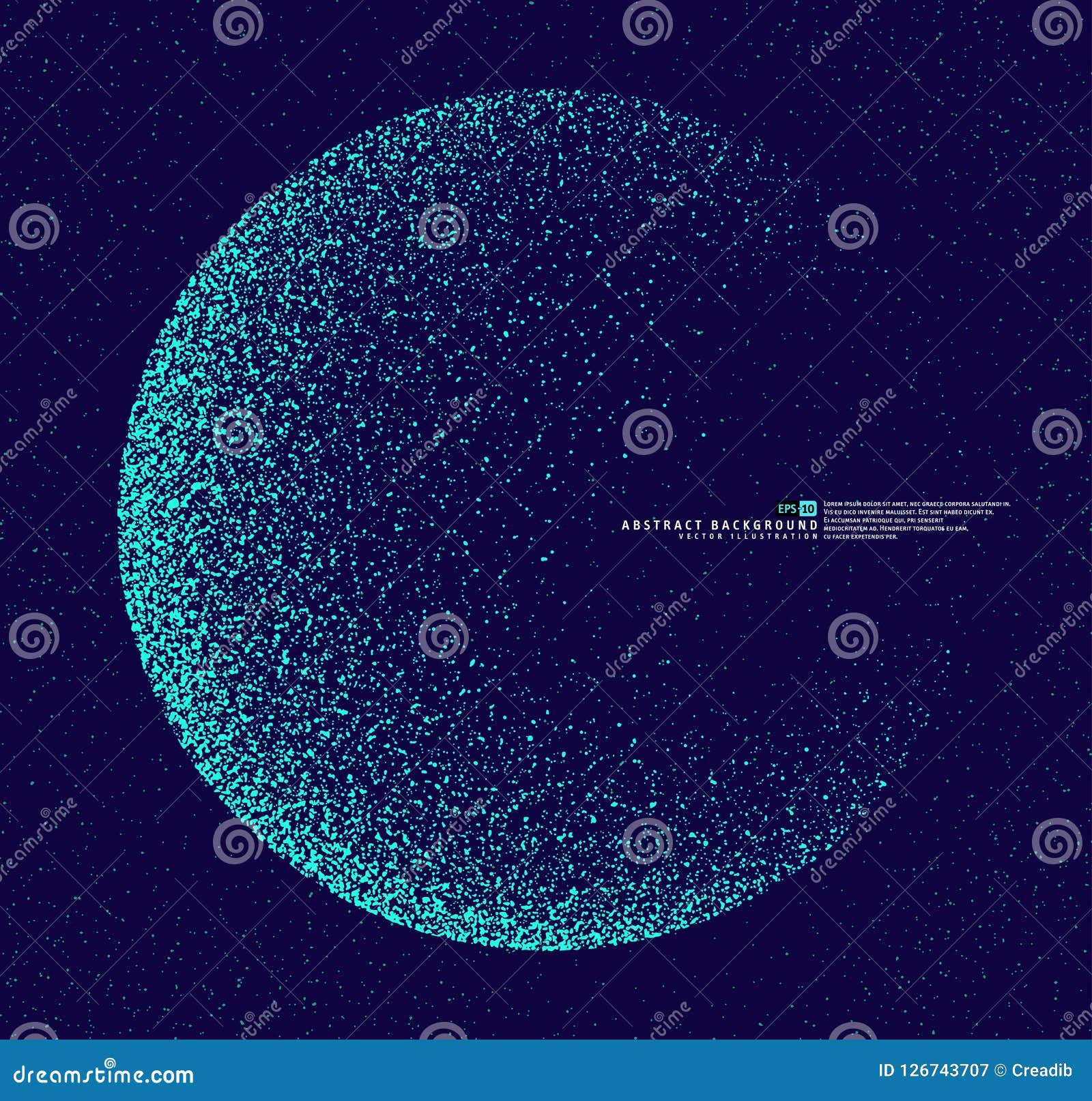 3D Dotted Globe Abstract Background Stock Vector - Illustration of ...