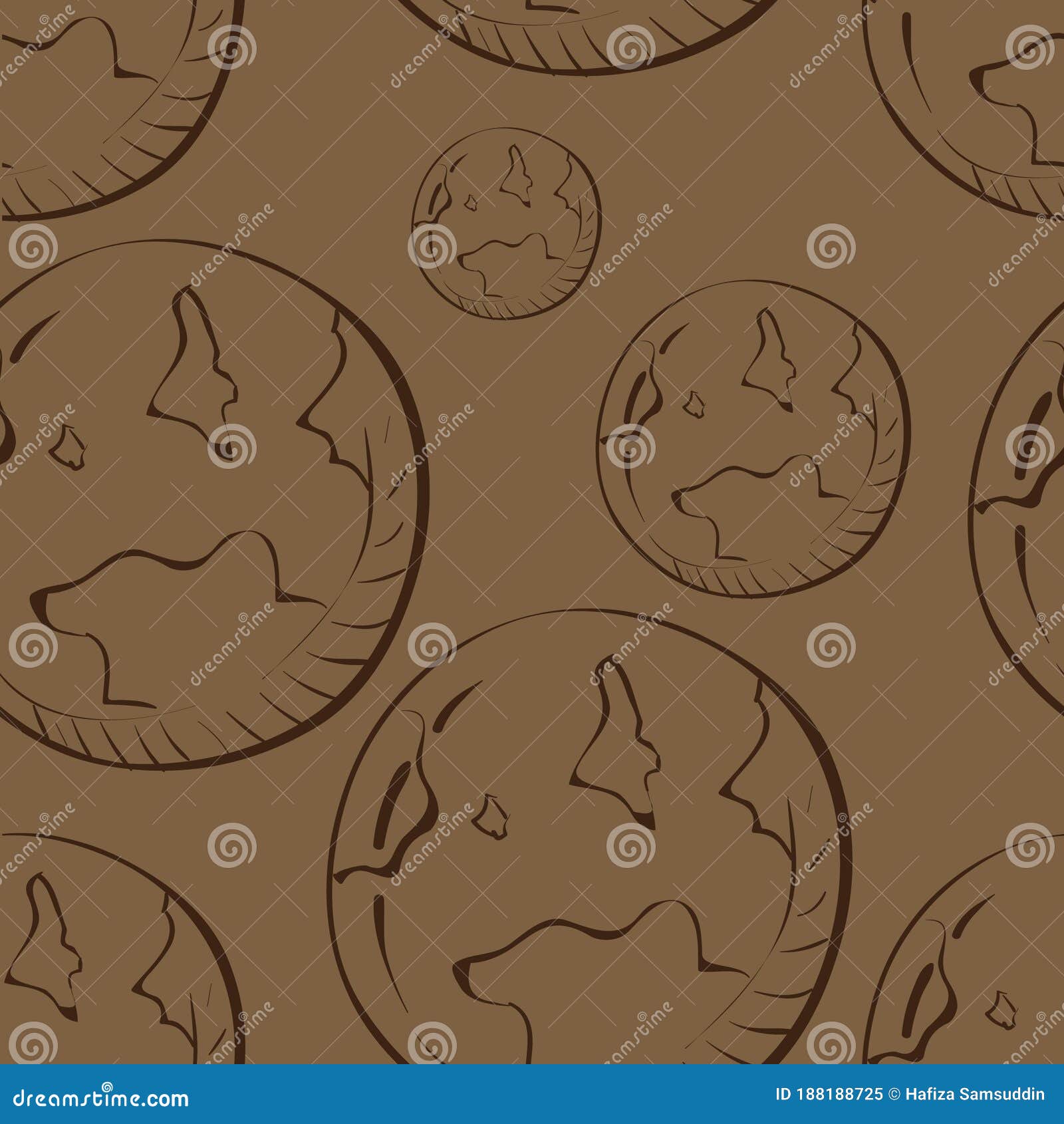 Globe Pattern Background. Vector Illustration Decorative Design Stock ...