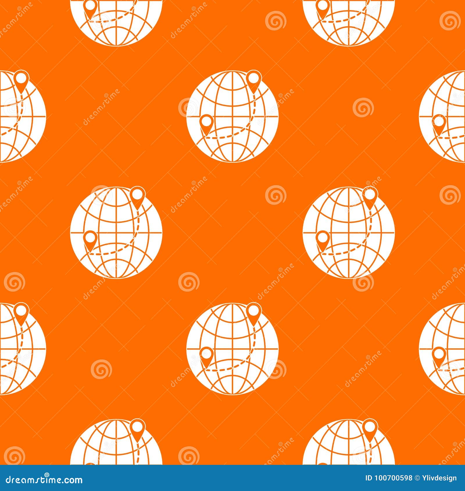 Globe pattern seamless stock vector. Illustration of geography - 100700598