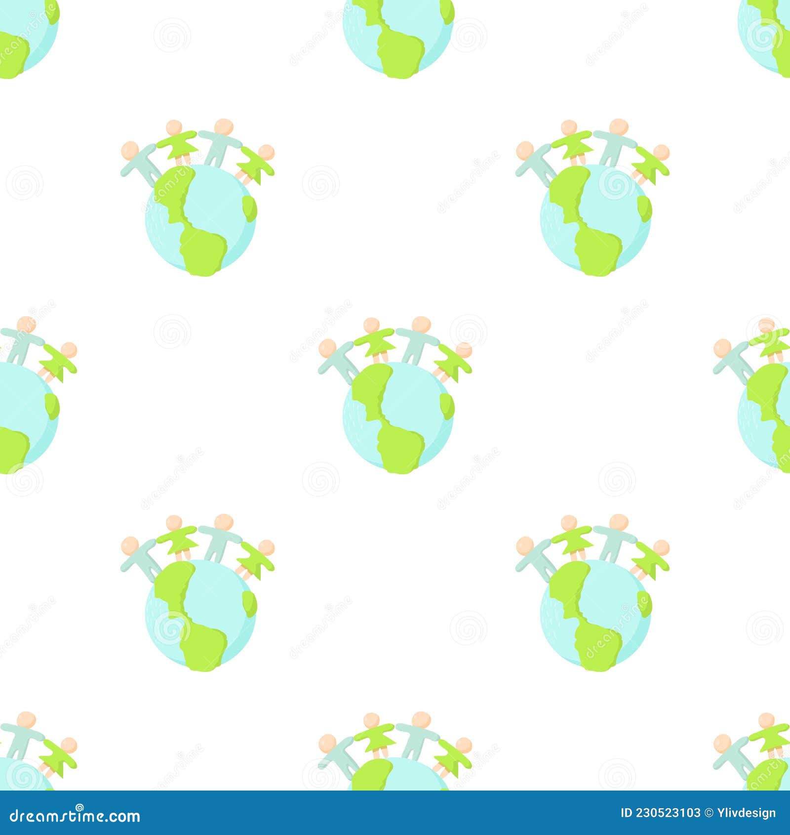 Globe Pattern Seamless Vector Stock Illustration - Illustration of ...