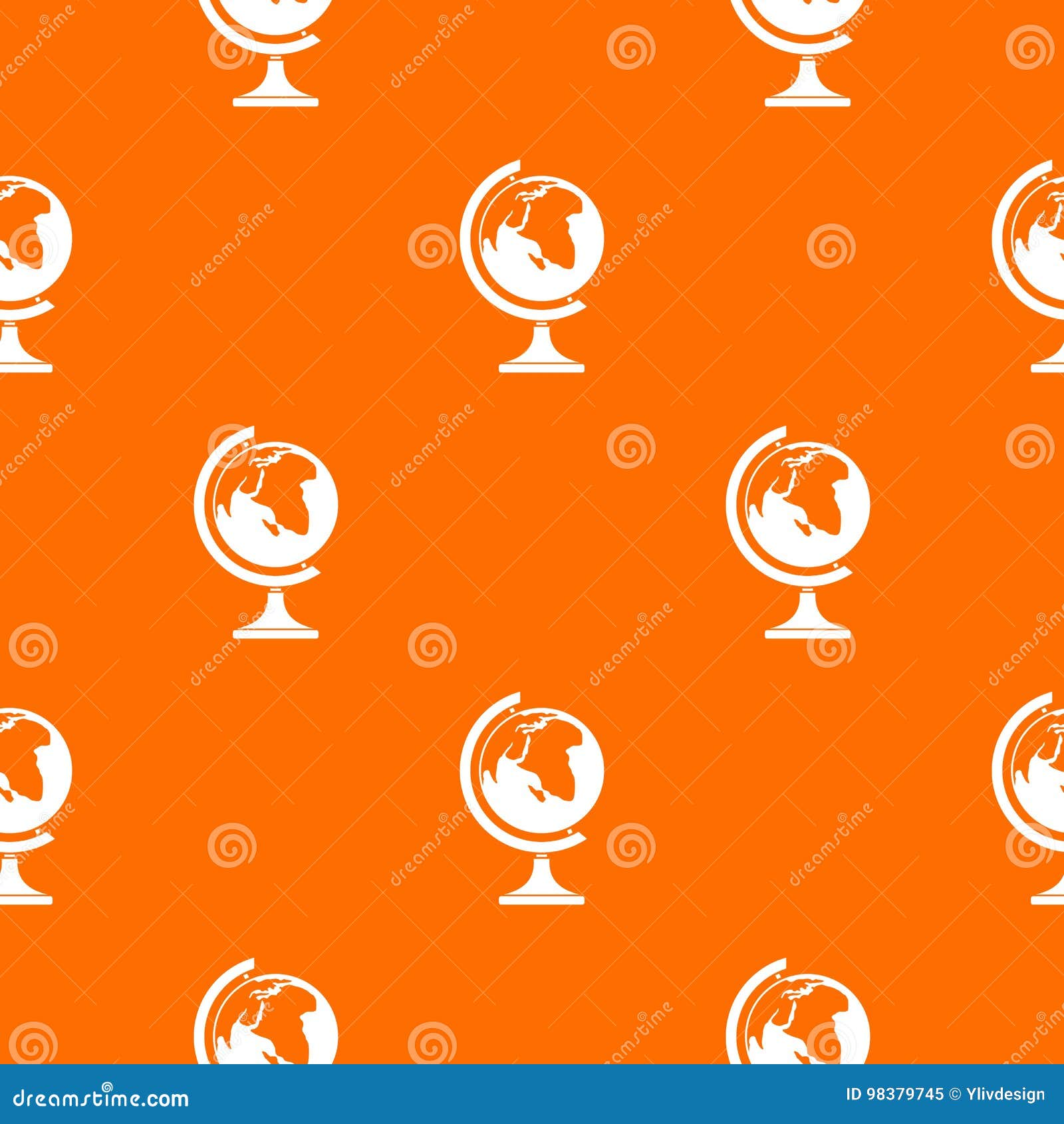 Globe pattern seamless stock vector. Illustration of planet - 98379745