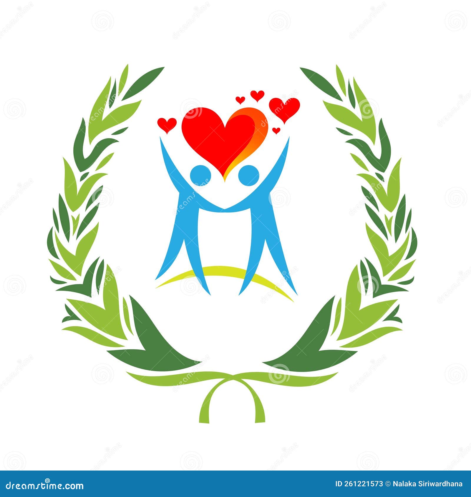 Globe People Logo Icon on White Background. Stock Illustration ...