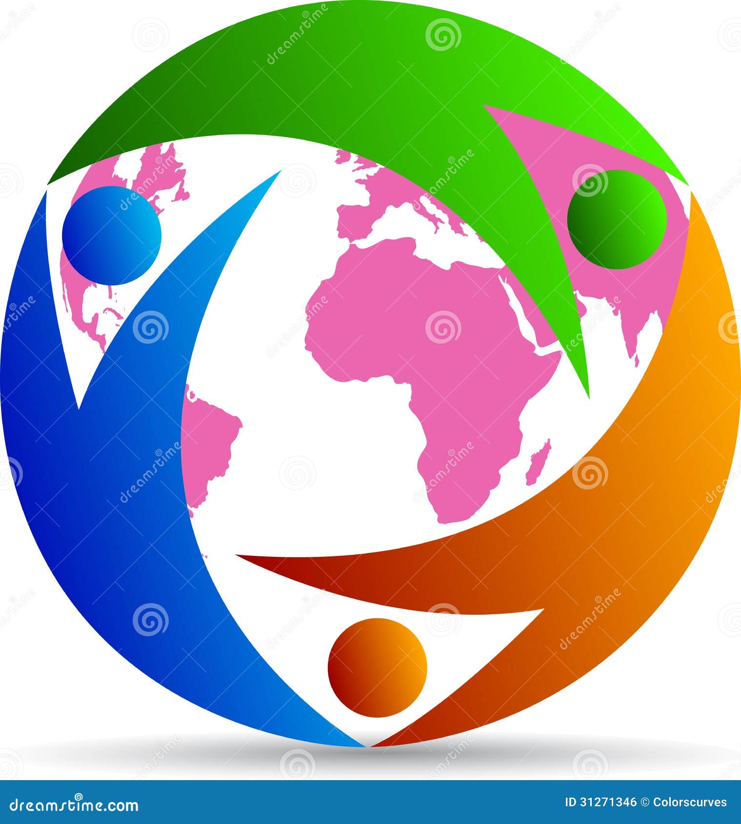 People Globe Team Work Logo Partnership Education Celebration Group ...