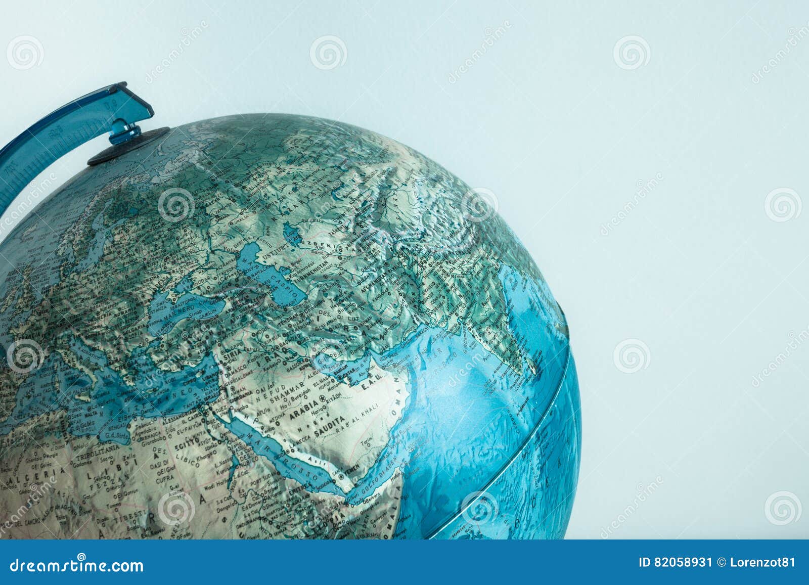 Globe with Physical Map on it Stock Image - Image of school, pupil ...