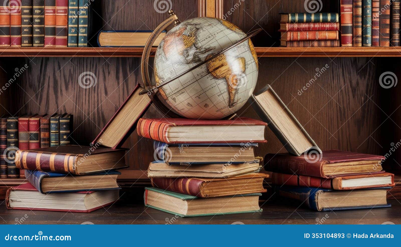 A Globe Placed on Top of Books, Representing the Connection between ...