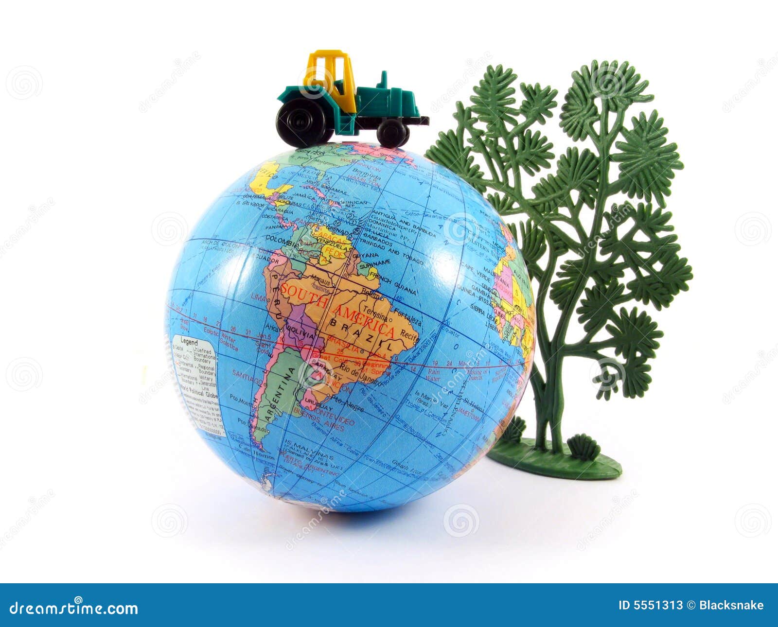 Globe Planet Earth Tractor Agriculture Stock Image - Image of sphere ...
