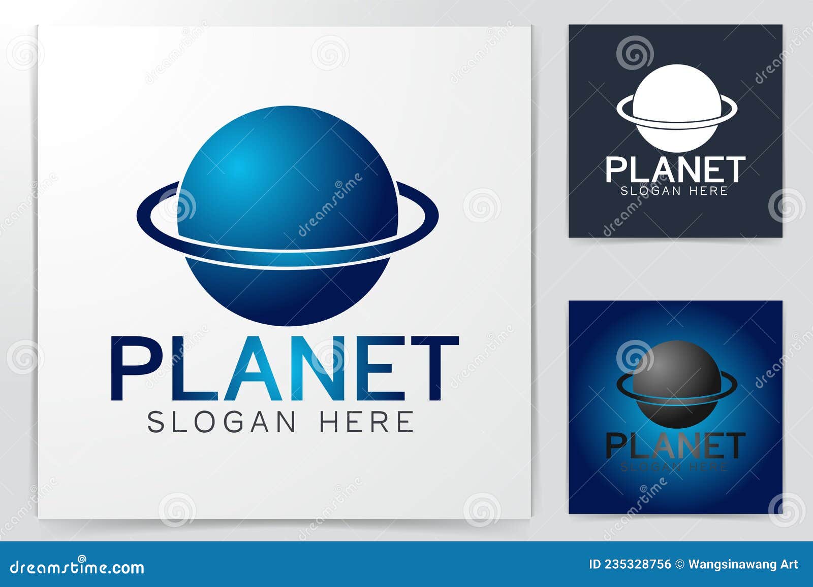 Globe, Planet Logo Design Inspiration Isolated on White Backgrounds ...