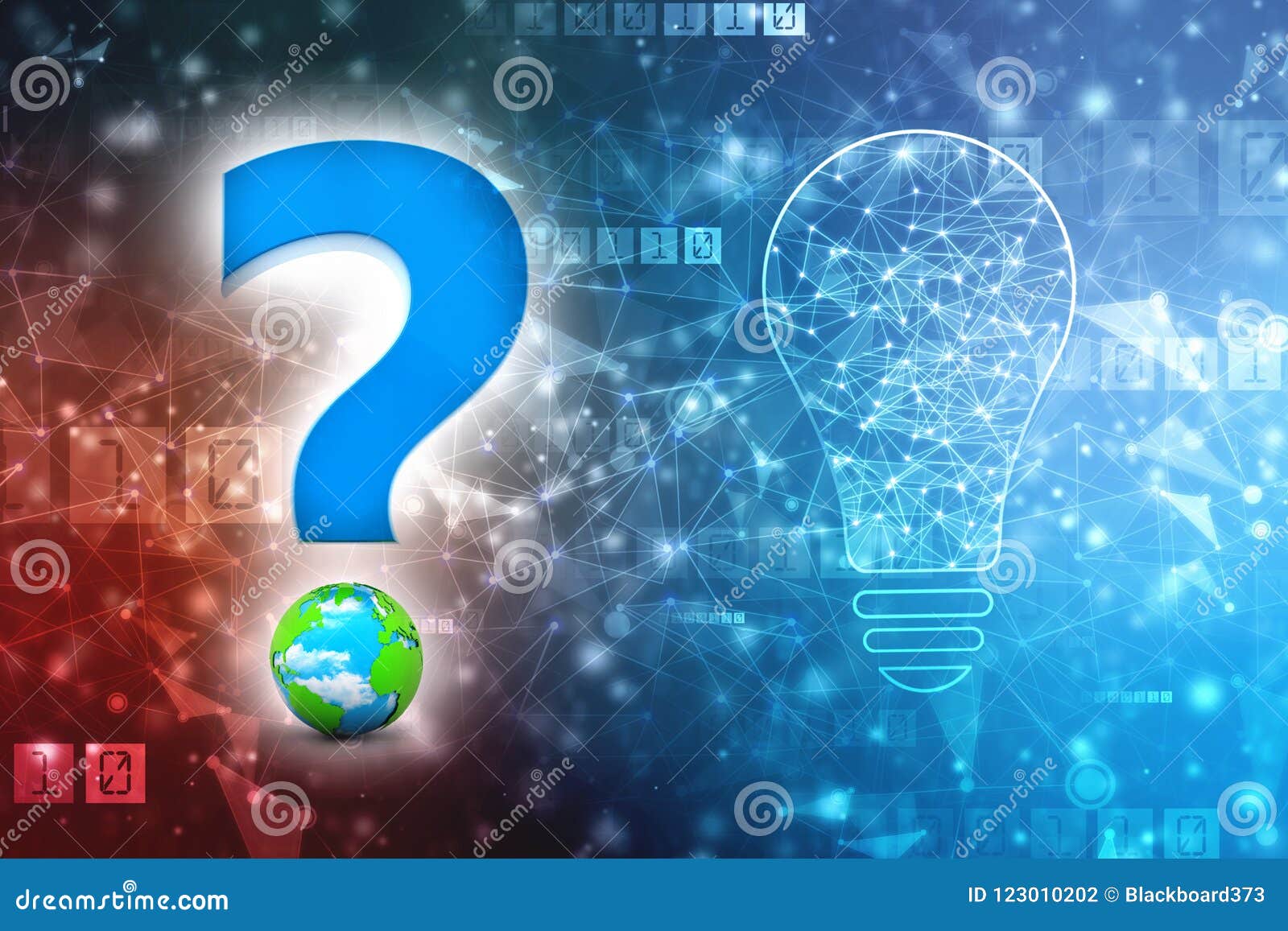 Blue Question Mark World Globe Stock Illustrations – 89 Blue Question ...