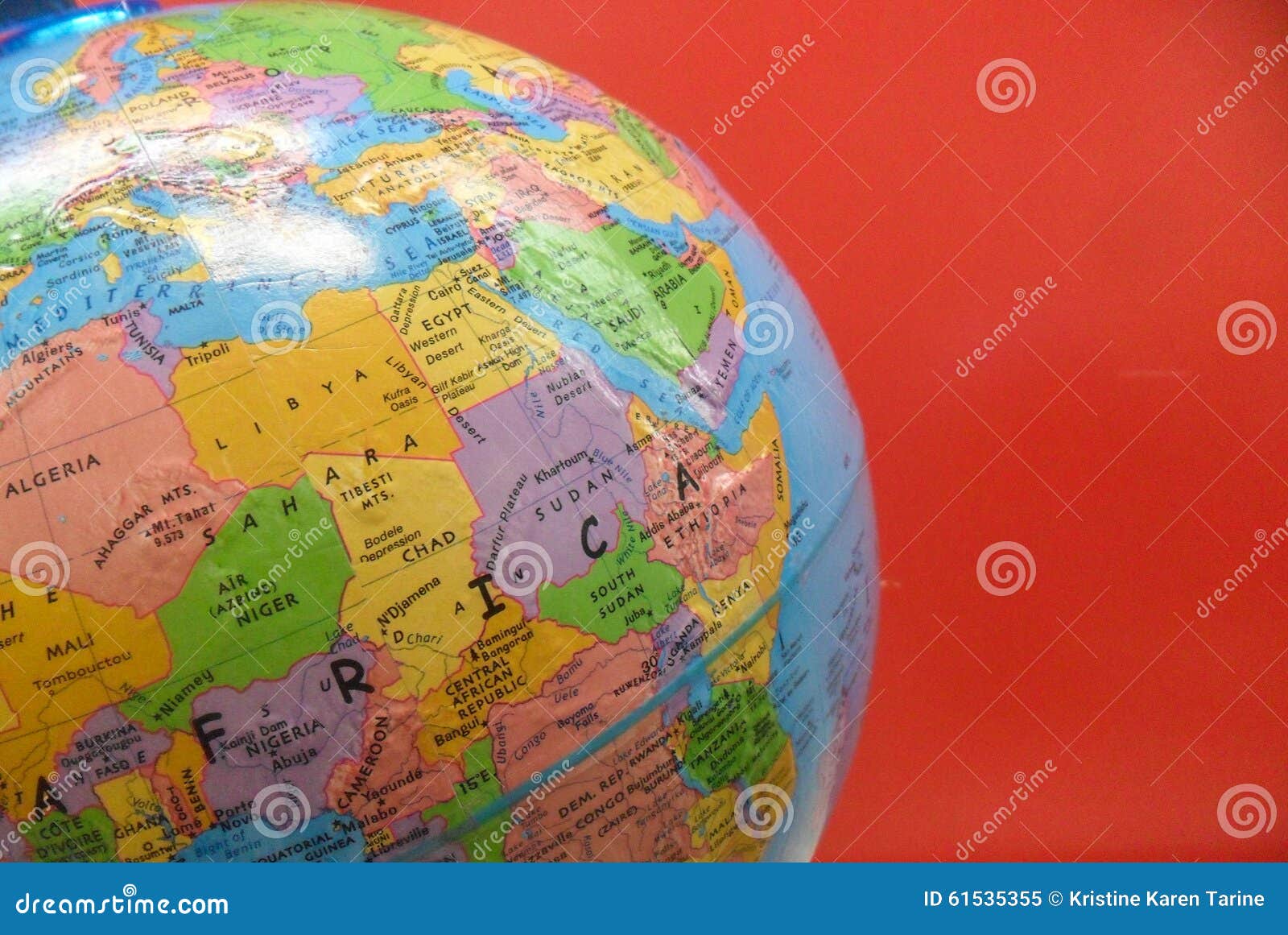 Globe in Red Background stock image. Image of education - 61535355