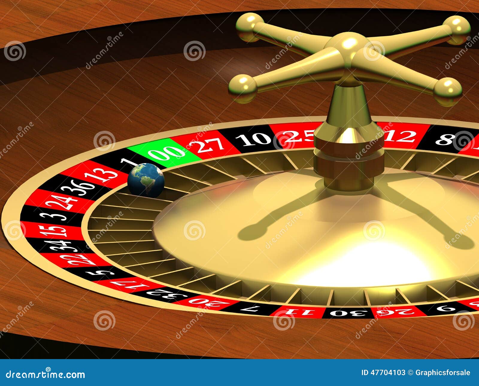 Globe in the Roulette stock illustration. Illustration of gamble - 47704103