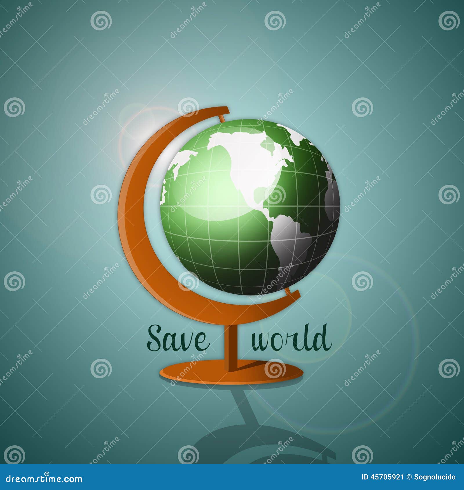 Globe for save the world stock illustration. Illustration of ...