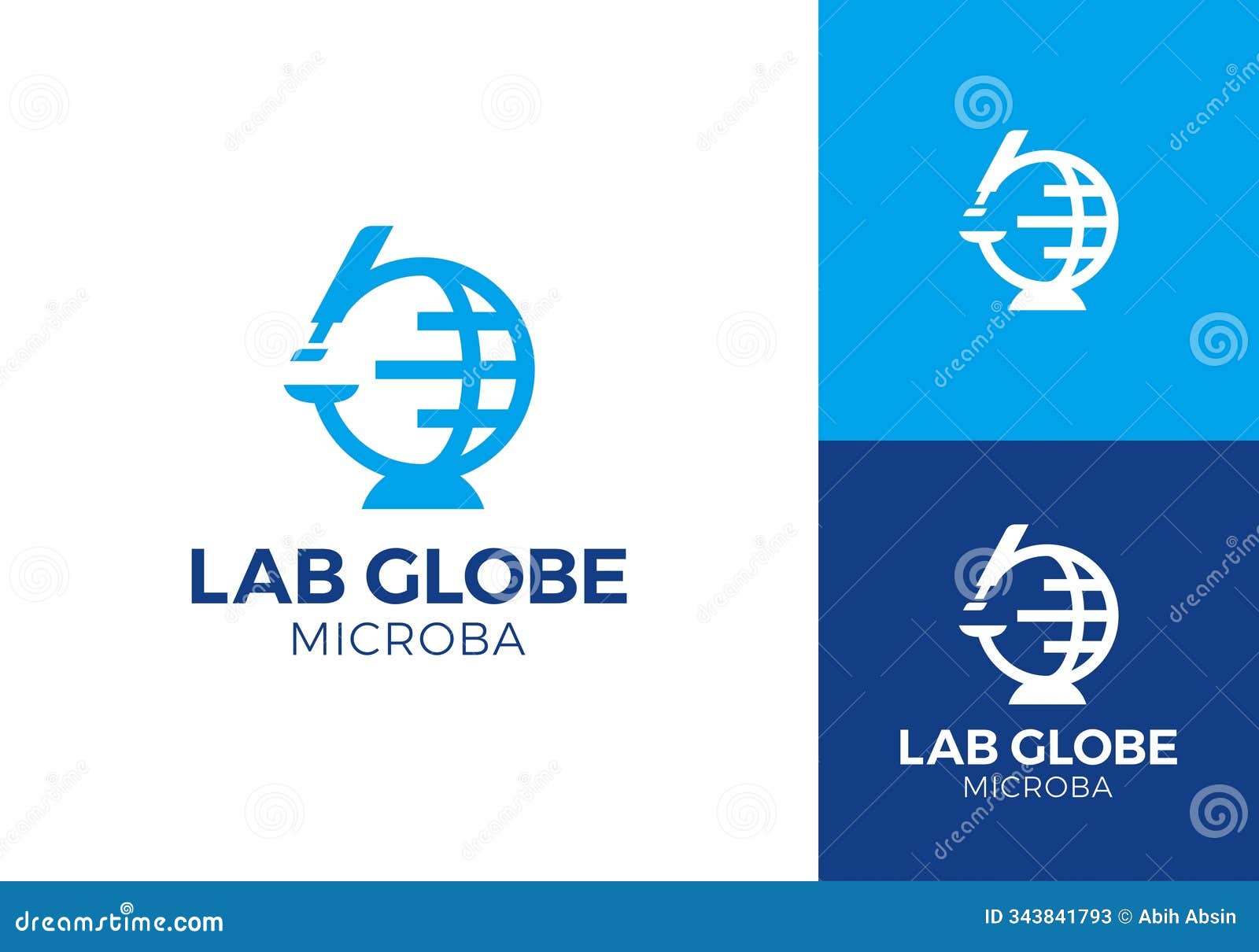 Globe with Science Lab Logo. Education Technology Molecule Vector ...