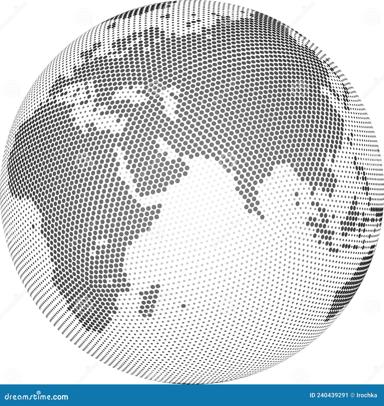 Globe Shape, World Map Created from Dots. Vector Illustration Stock ... Globe Shape, World Map Created from Dots. Vector Illustration Stock ...