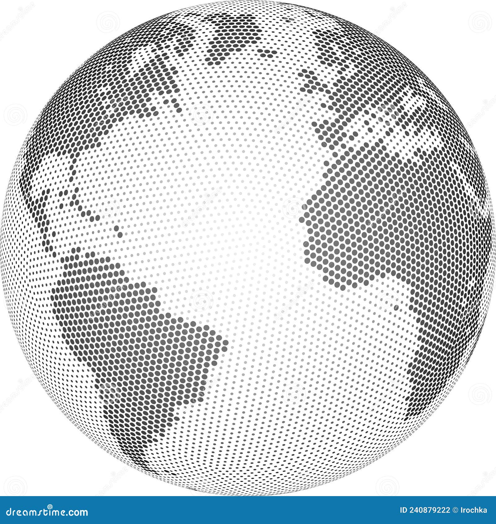Globe Shape, World Map Created from Dots. Vector Illustration Stock ... Globe Shape, World Map Created from Dots. Vector Illustration Stock ...