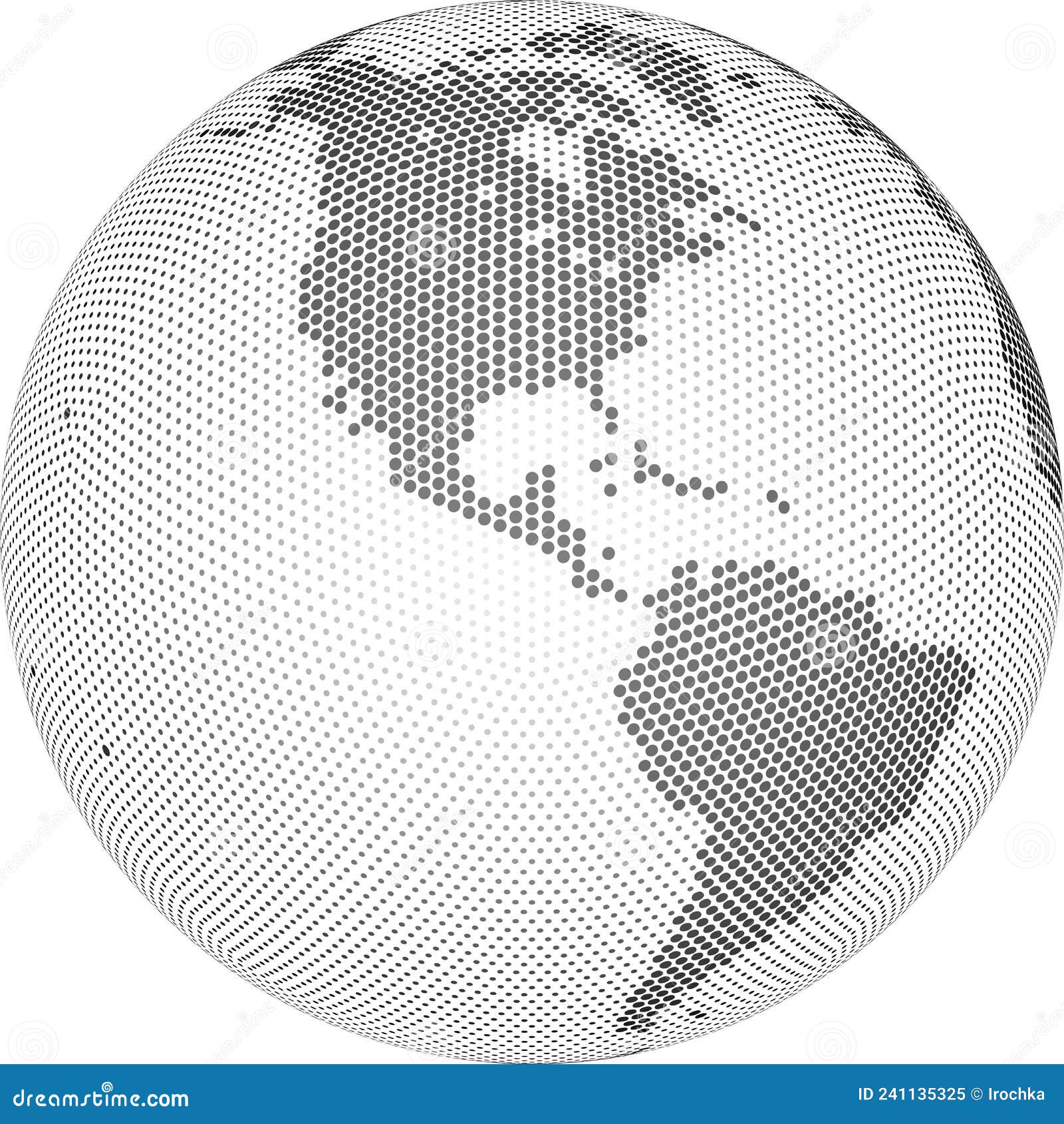 Globe Shape, World Map Created from Dots. Vector Illustration Stock ... Globe Shape, World Map Created from Dots. Vector Illustration Stock ...