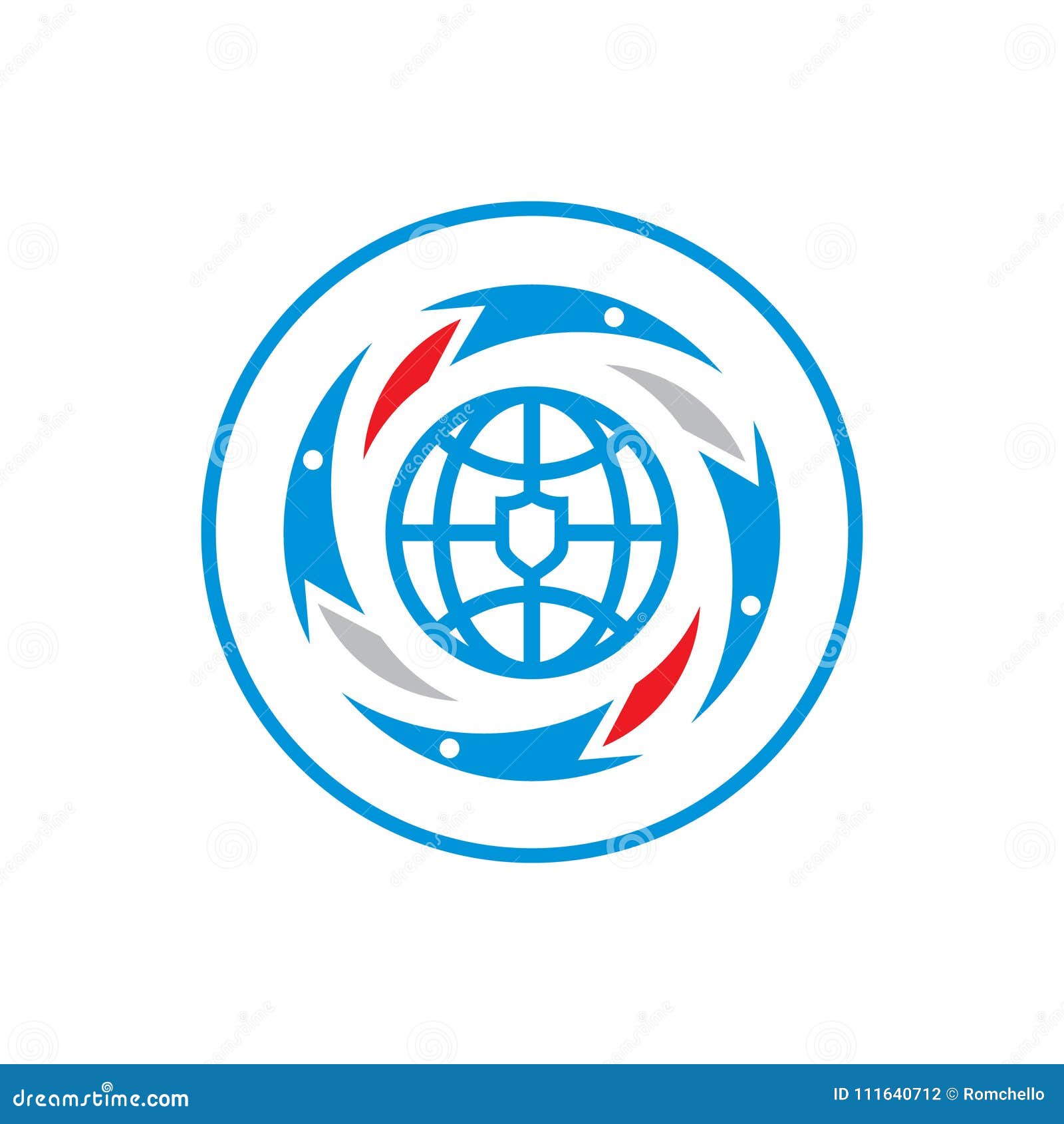 Global Security Abstract Sign Stock Vector - Illustration of defense ...