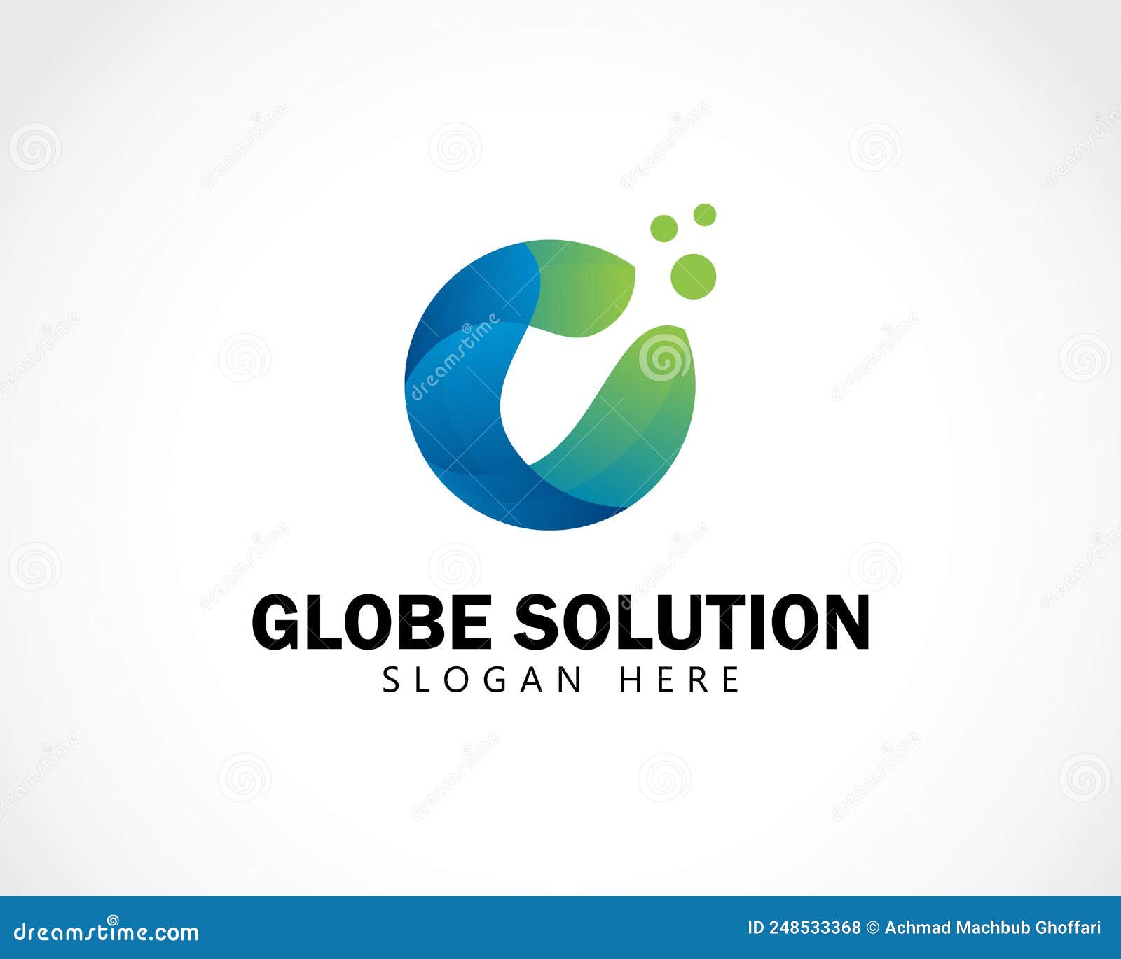 Globe Solution Logo Creative Circle World Earth Tech Color Modern Stock ...