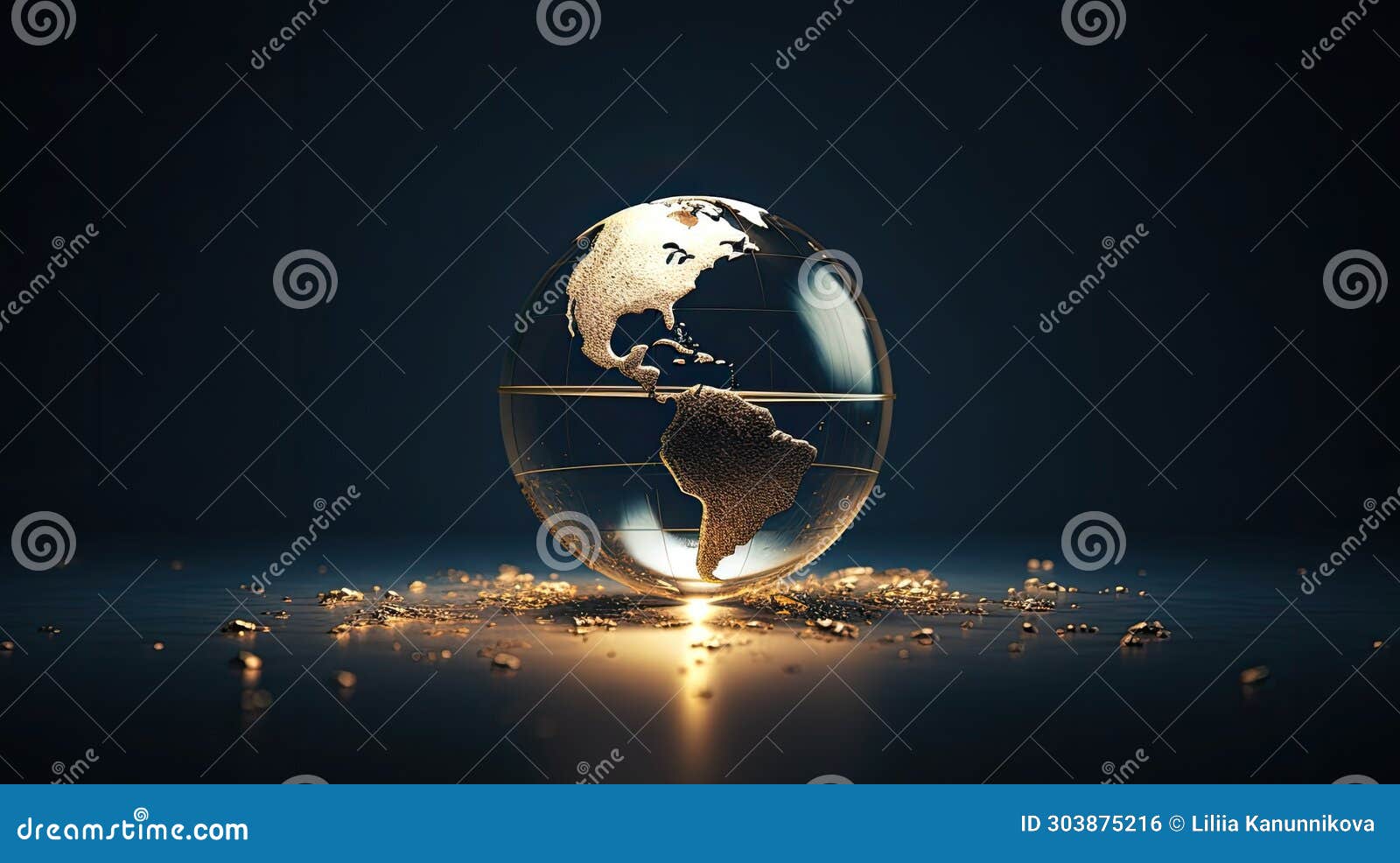 The Globe from Space, Presenting a Detailed and Authentic Earth Surface ...