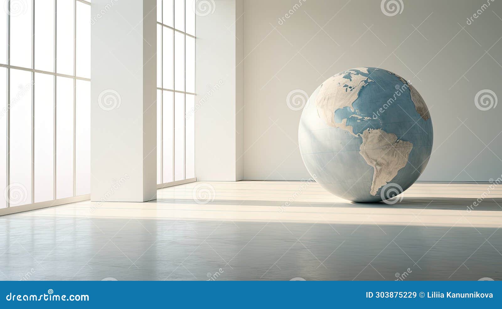 The Globe from Space, Presenting a Detailed and Authentic Earth Surface ...