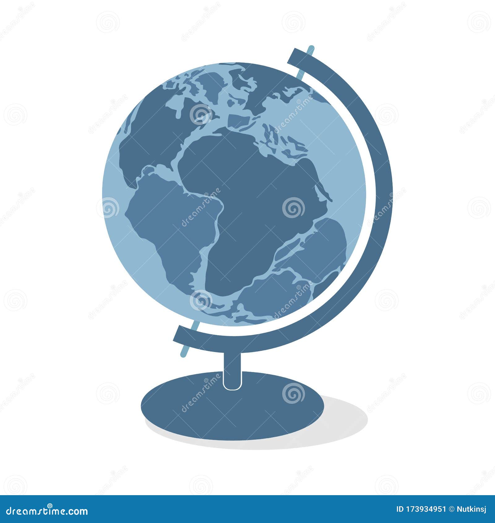Globe Sphere World Map stock vector. Illustration of ball - 173934951