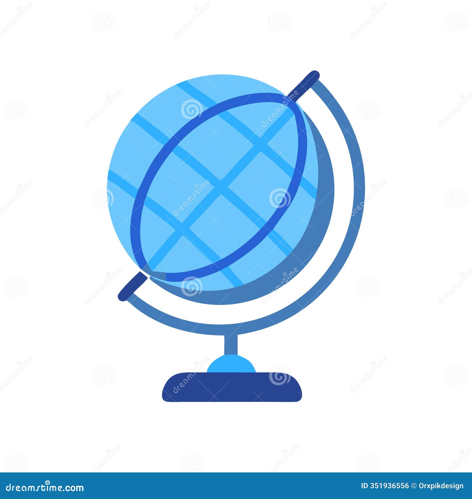Globe Stand Icon stock vector. Illustration of symbol - 351936556