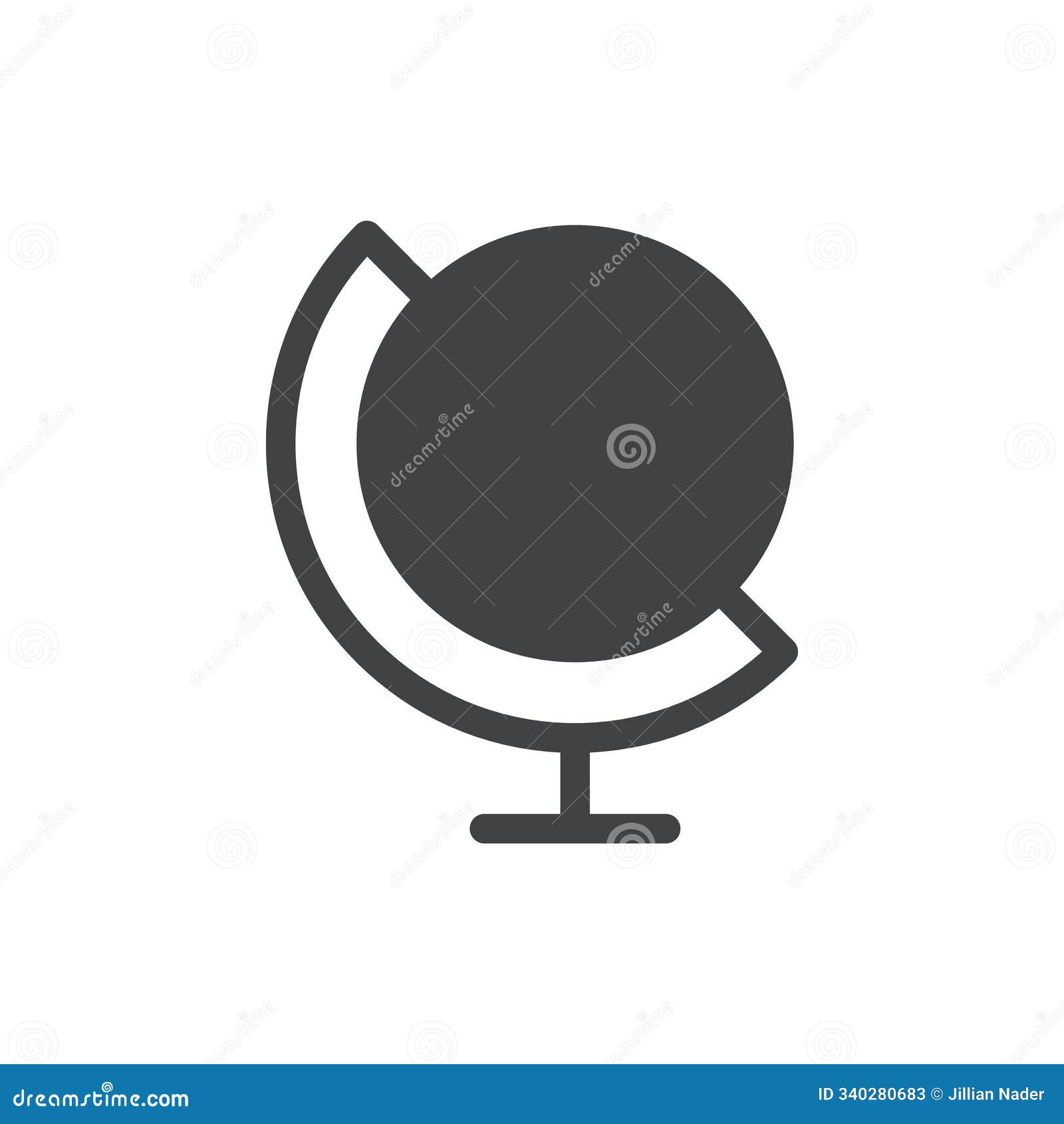 Globe Stand Icon Simple Vector Symbol Stock Vector - Illustration of ...