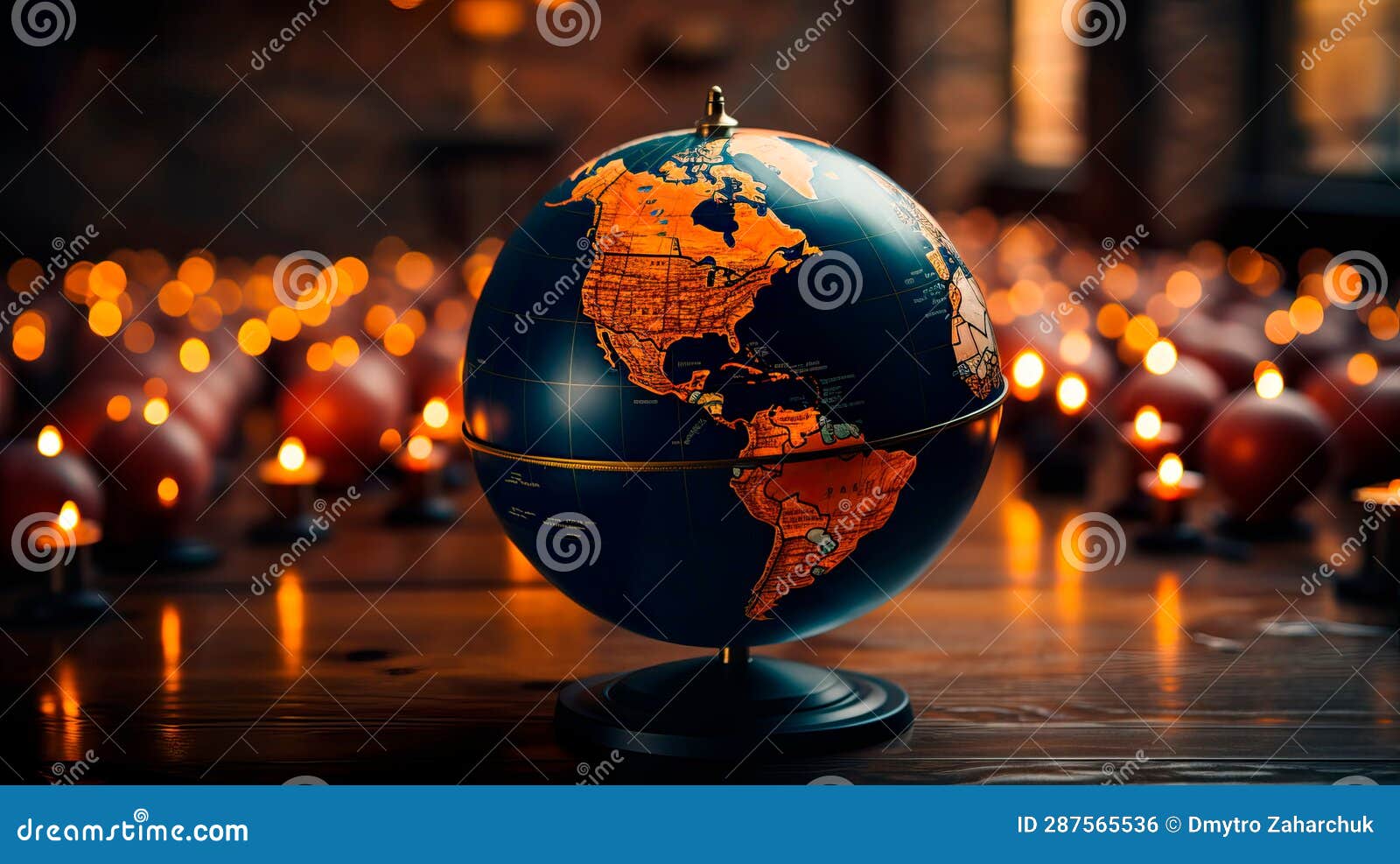 Globe Surrounded by Flags of Different Countries, Representing the ...