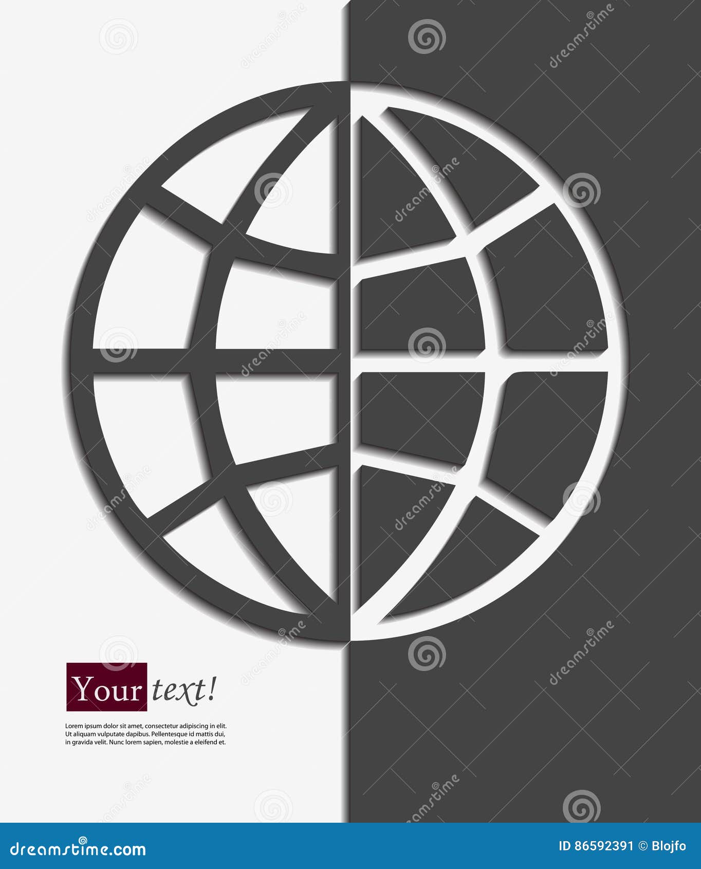 Globe symbol stock vector. Illustration of vector, business - 86592391