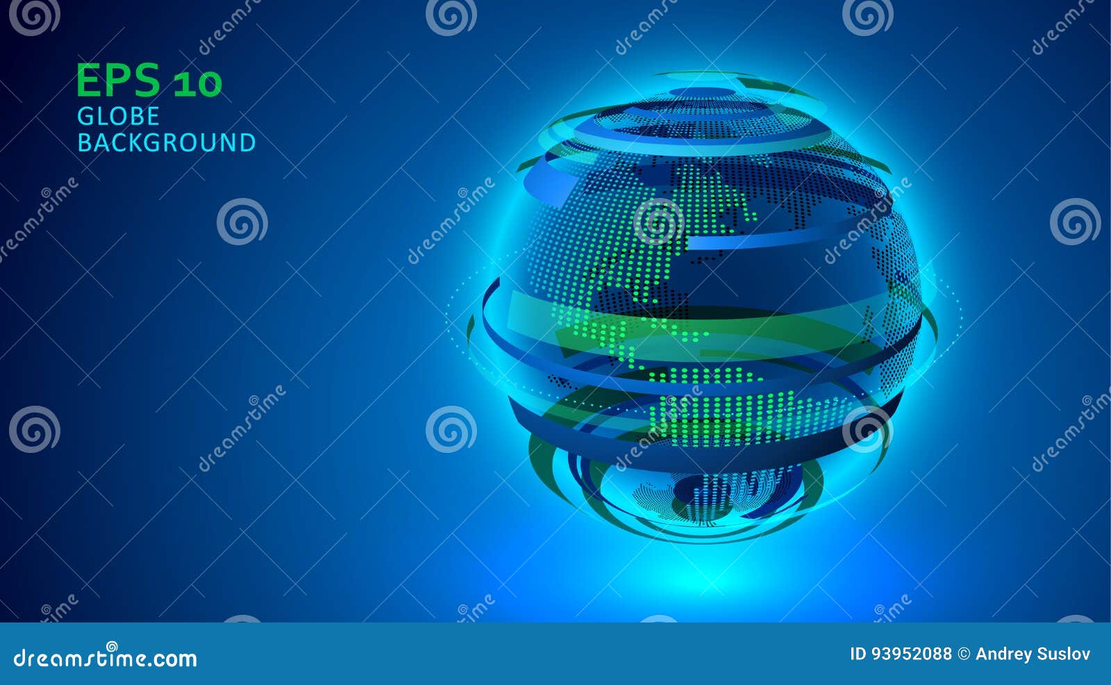 Globe Technology Background . Stock Vector - Illustration of global ...