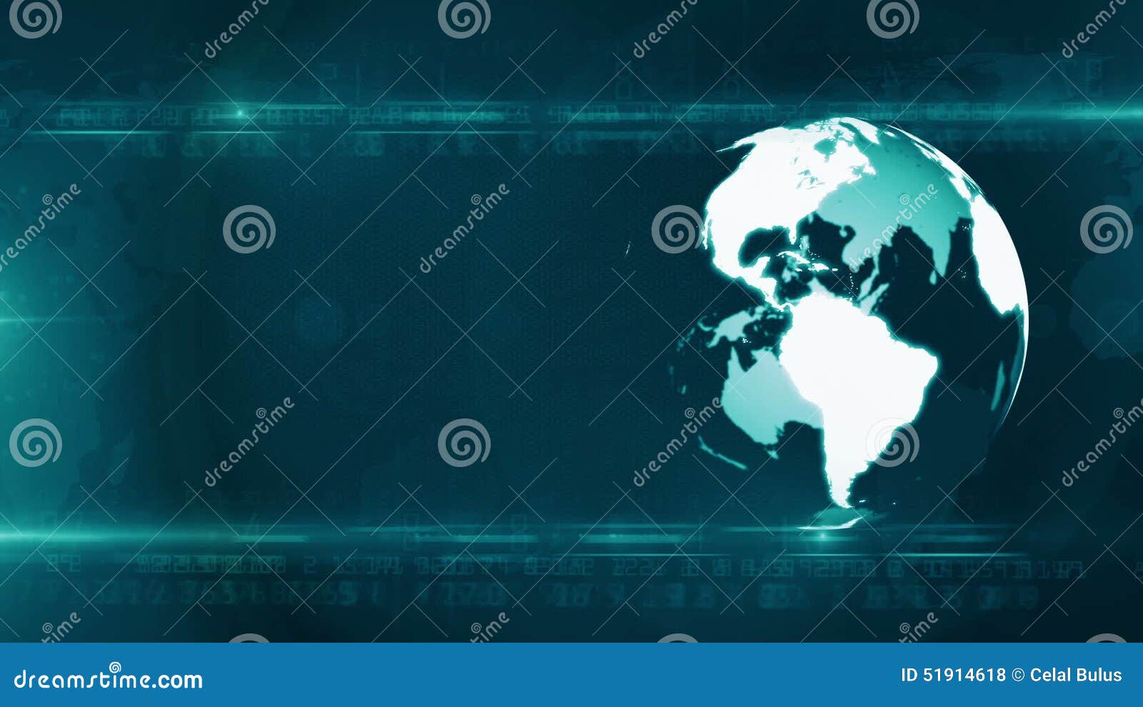 Globe Technology Background LOOP Stock Footage - Video of corporate ...