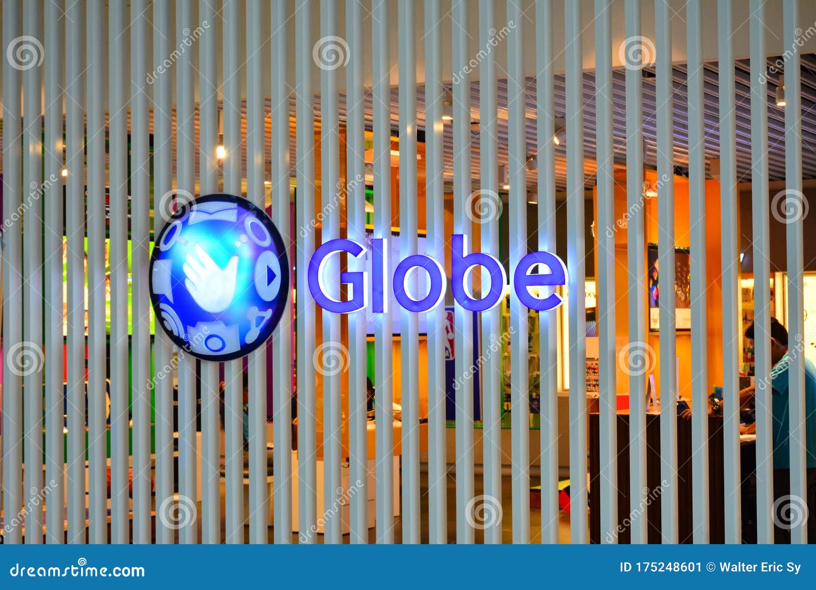Globe Telecom Indoor Mall Facade in Cebu, Philippines Editorial Photo ...