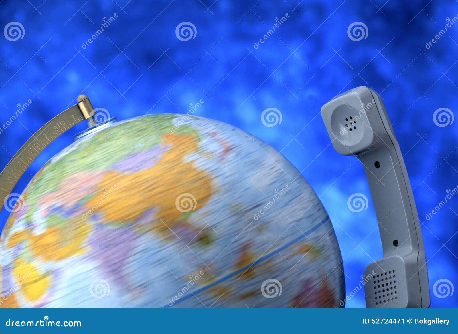 Globe with telephone stock image. Image of south, global - 52724471
