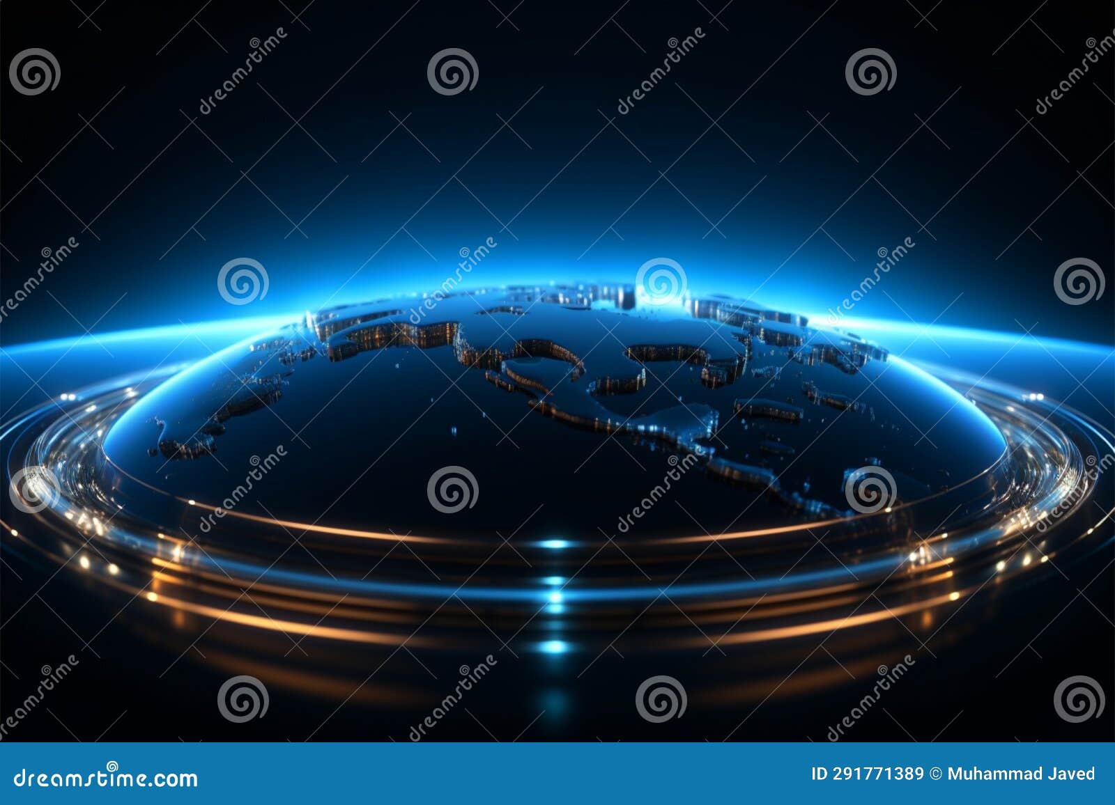 Globe Themed Tech Backdrop Minimal Design for Modern Business ...