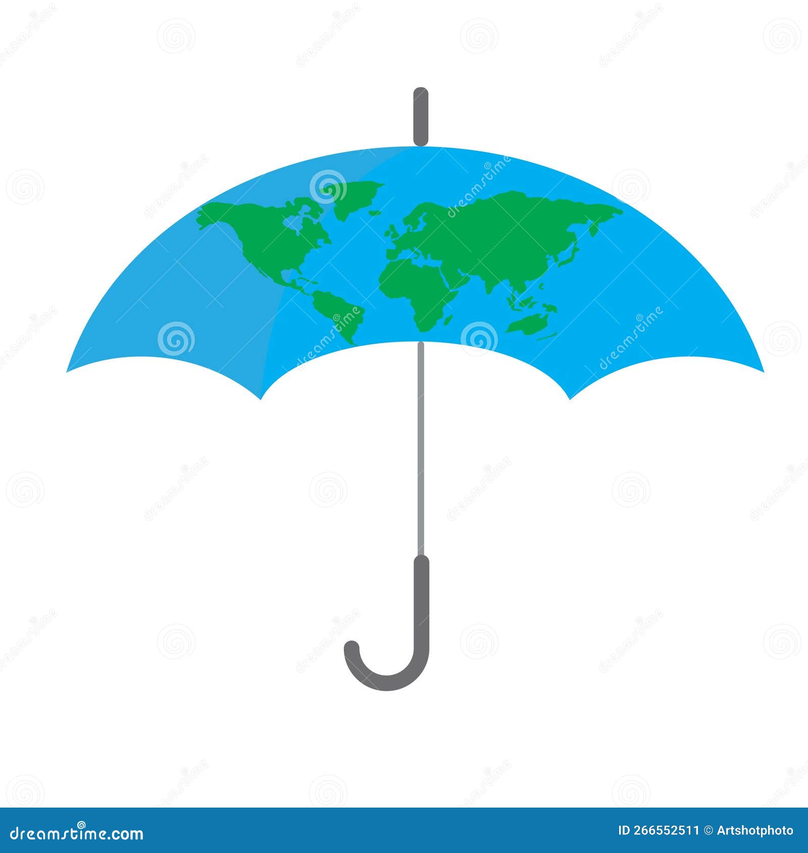 Umbrella with Earth Map on it Stock Vector - Illustration of rendering ...