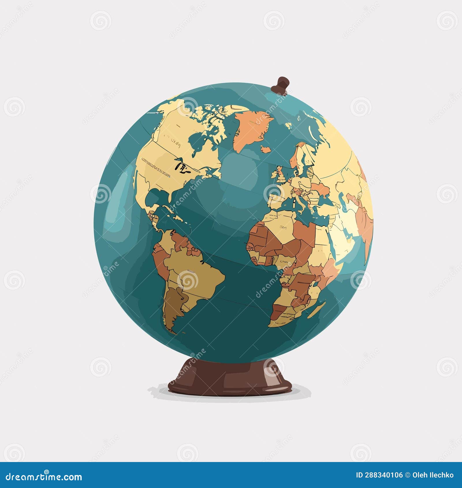 Globe Vector Flat Minimalistic Asset Isolated Illustration Stock Vector ...
