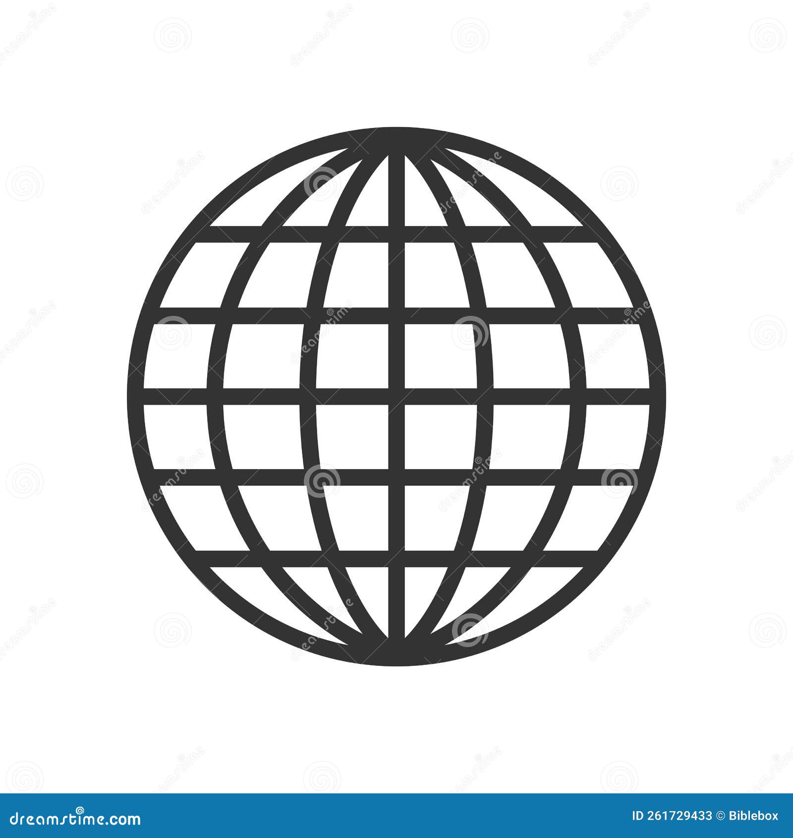 Globe Vector Logo. Earth Planet Symbol Stock Vector - Illustration of ...