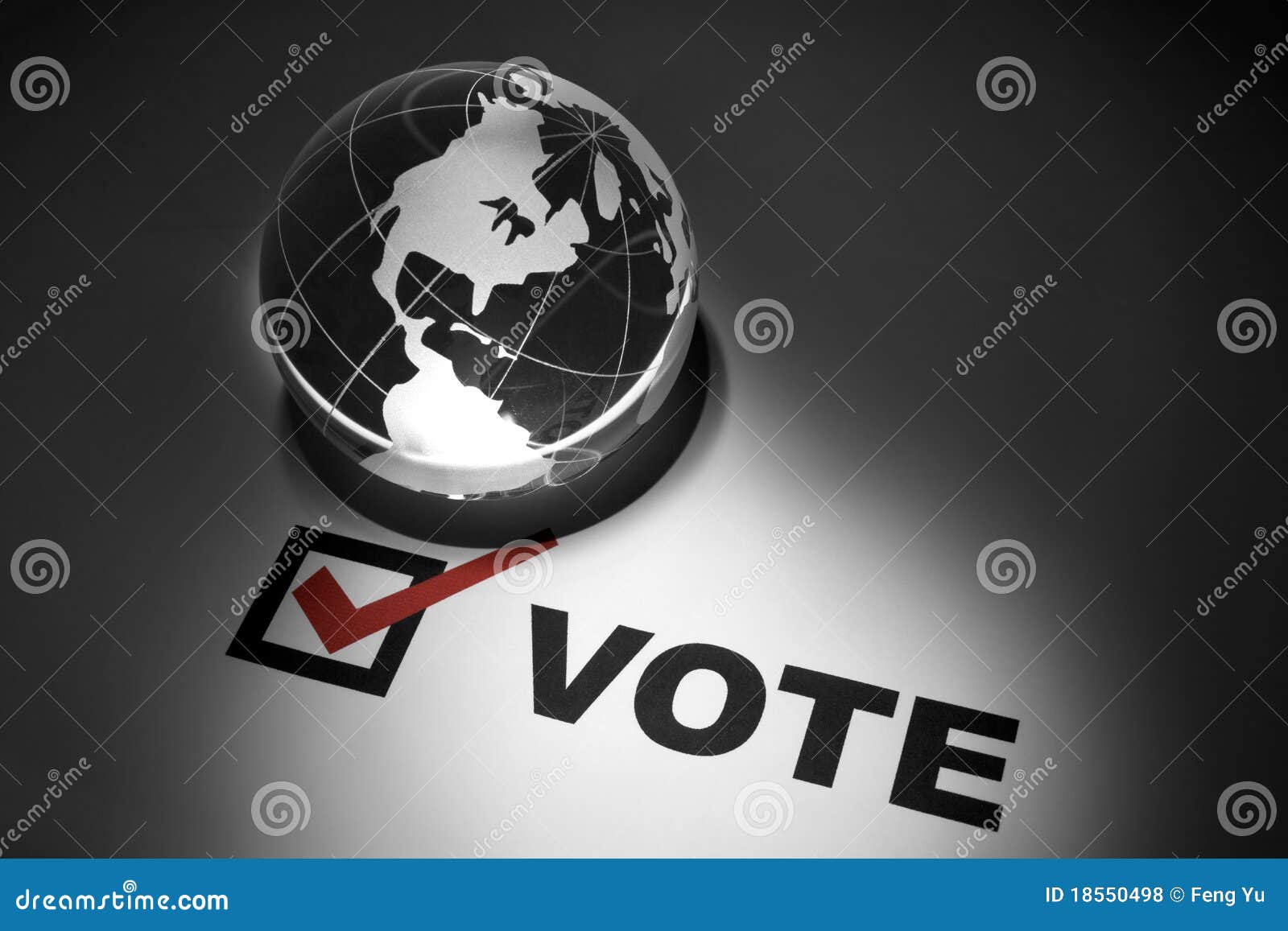 Globe and Voting stock photo. Image of world, global - 18550498